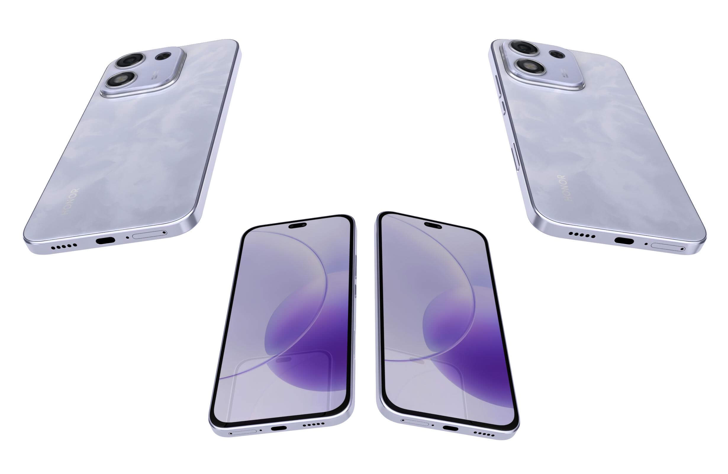 Honor X70i Magnolia Purple - 3D Model by Rever_Art