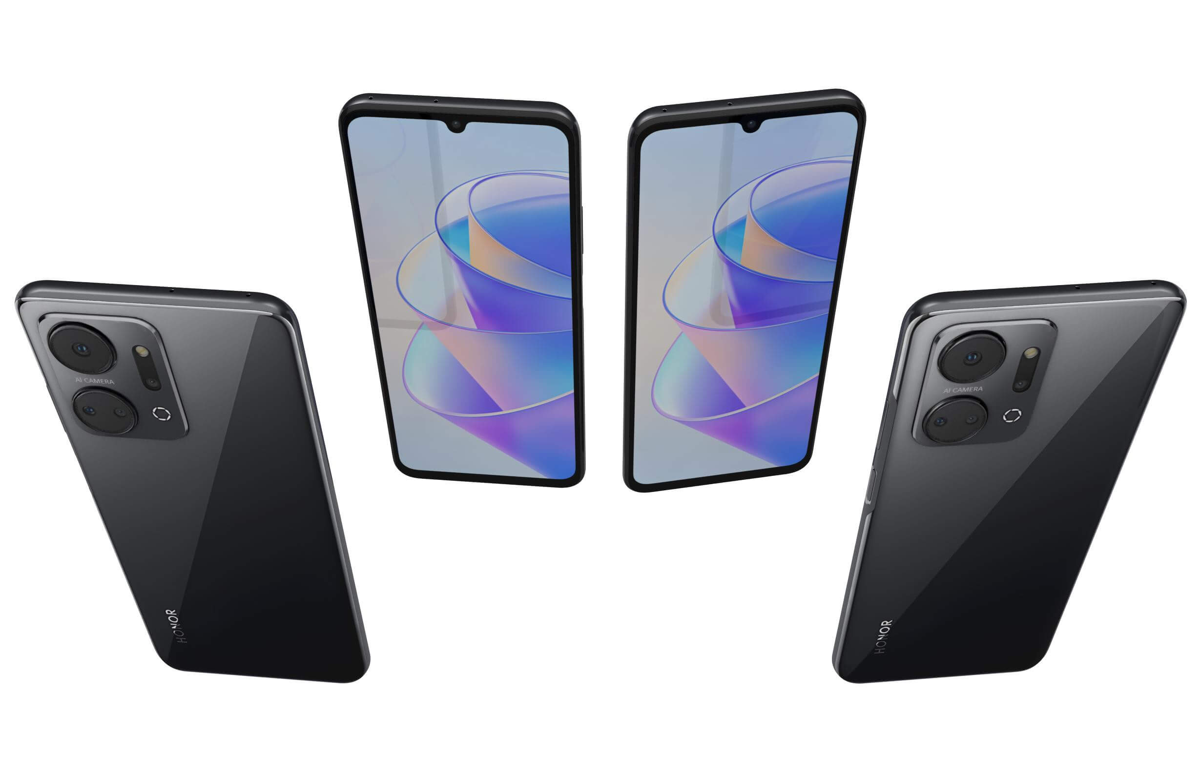 Honor X7A Black - 3D Model by Rever_Art
