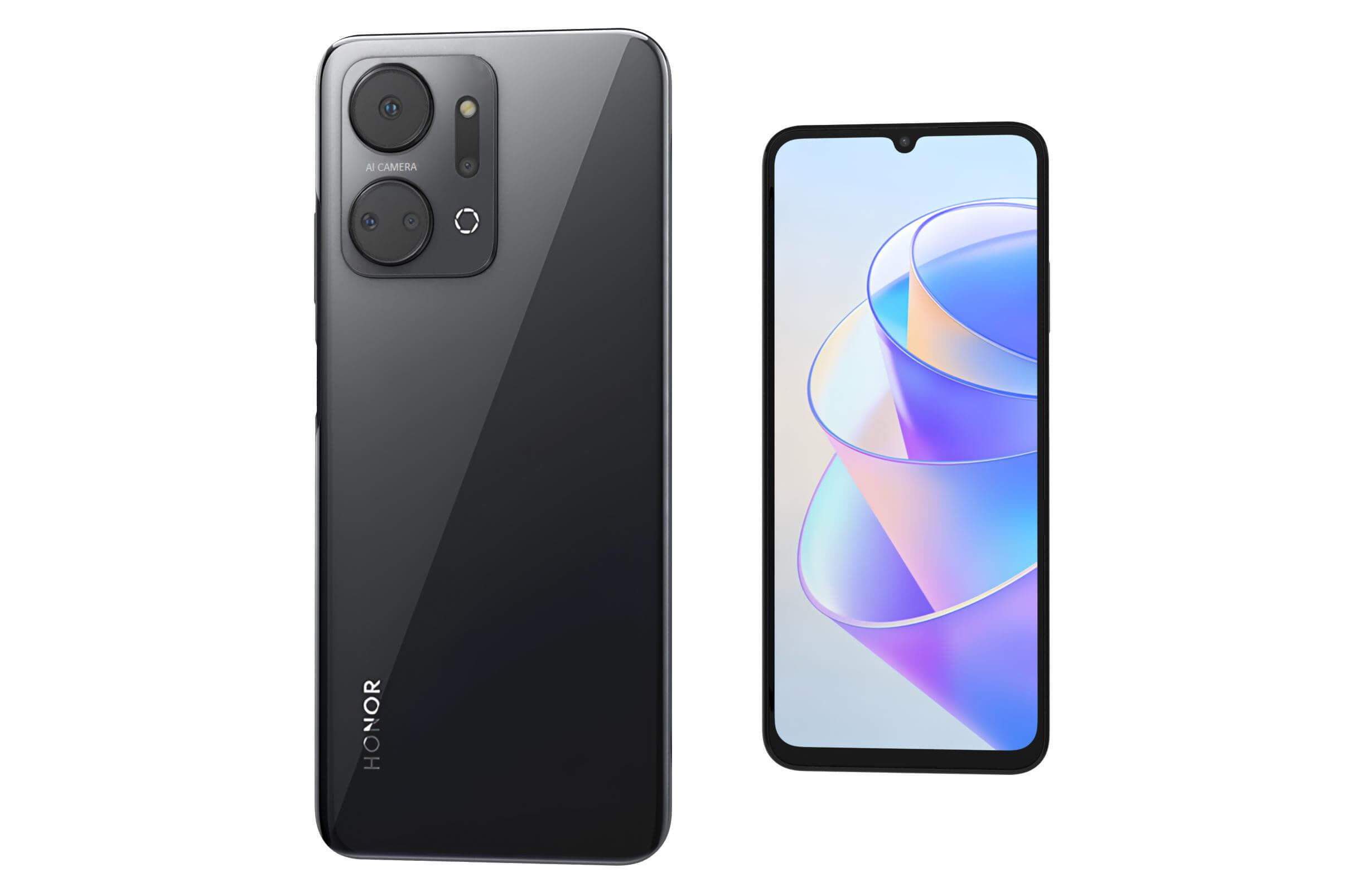 Honor X7A Black - 3D Model by Rever_Art