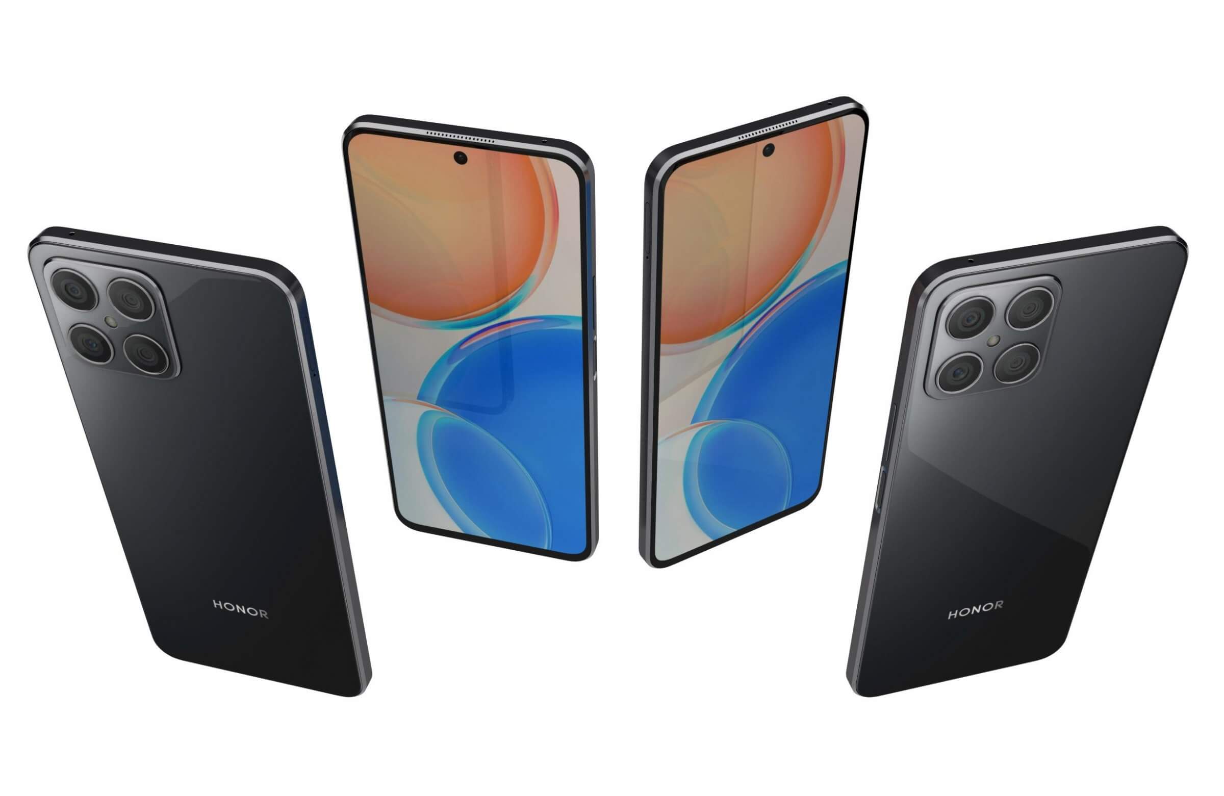 Honor X8 All Colors - 3D Model by Rever_Art