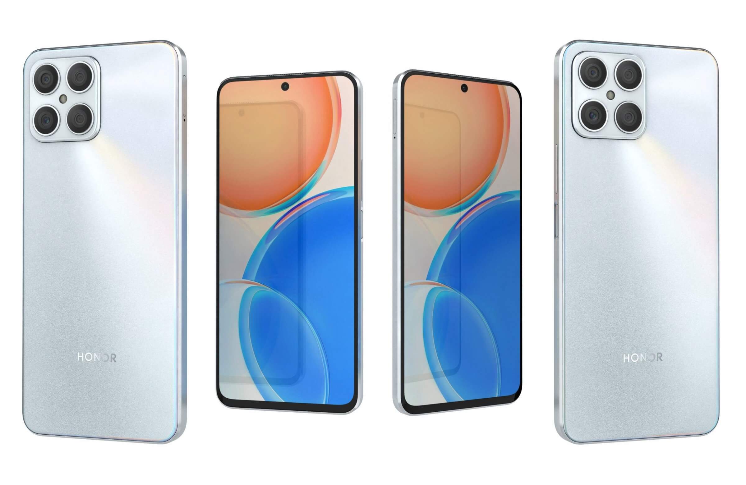 Honor X8 All Colors - 3D Model by Rever_Art