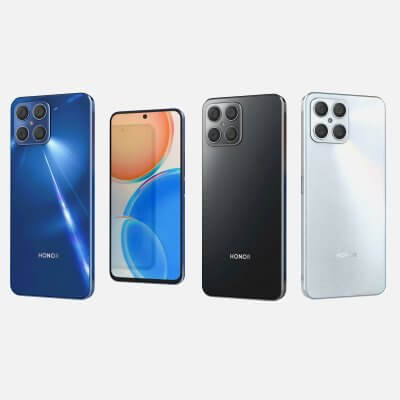 Honor X8 All Colors - 3D Model by Rever_Art