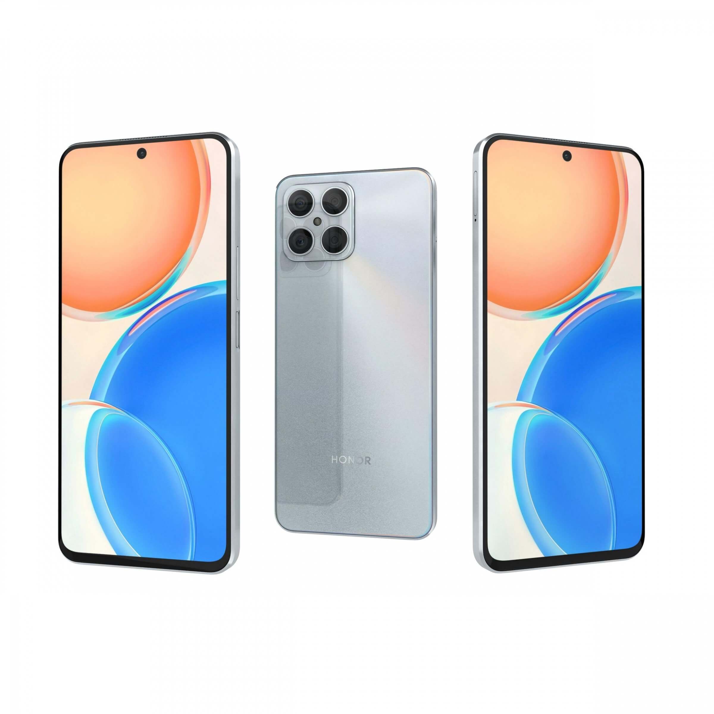 Honor X8 White - 3D Model by Rever_Art