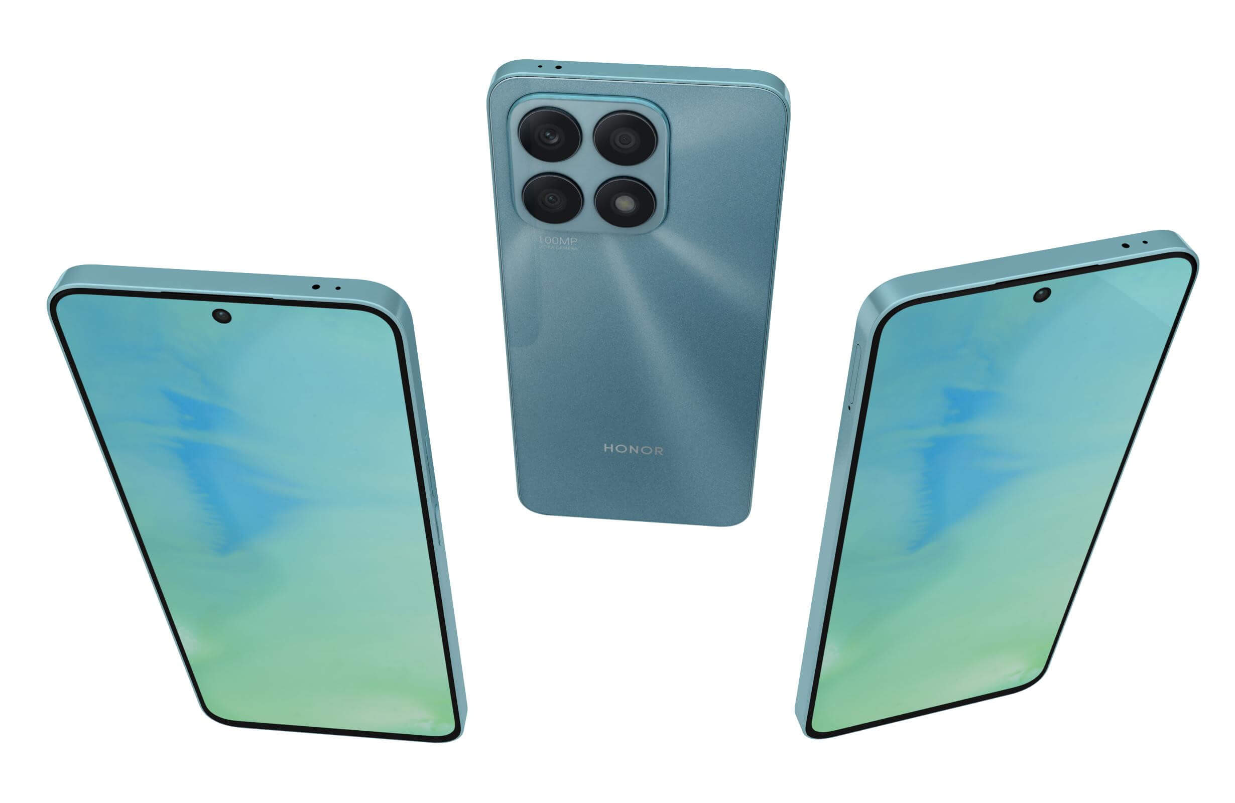 Honor X8A Blue - 3D Model by Rever_Art