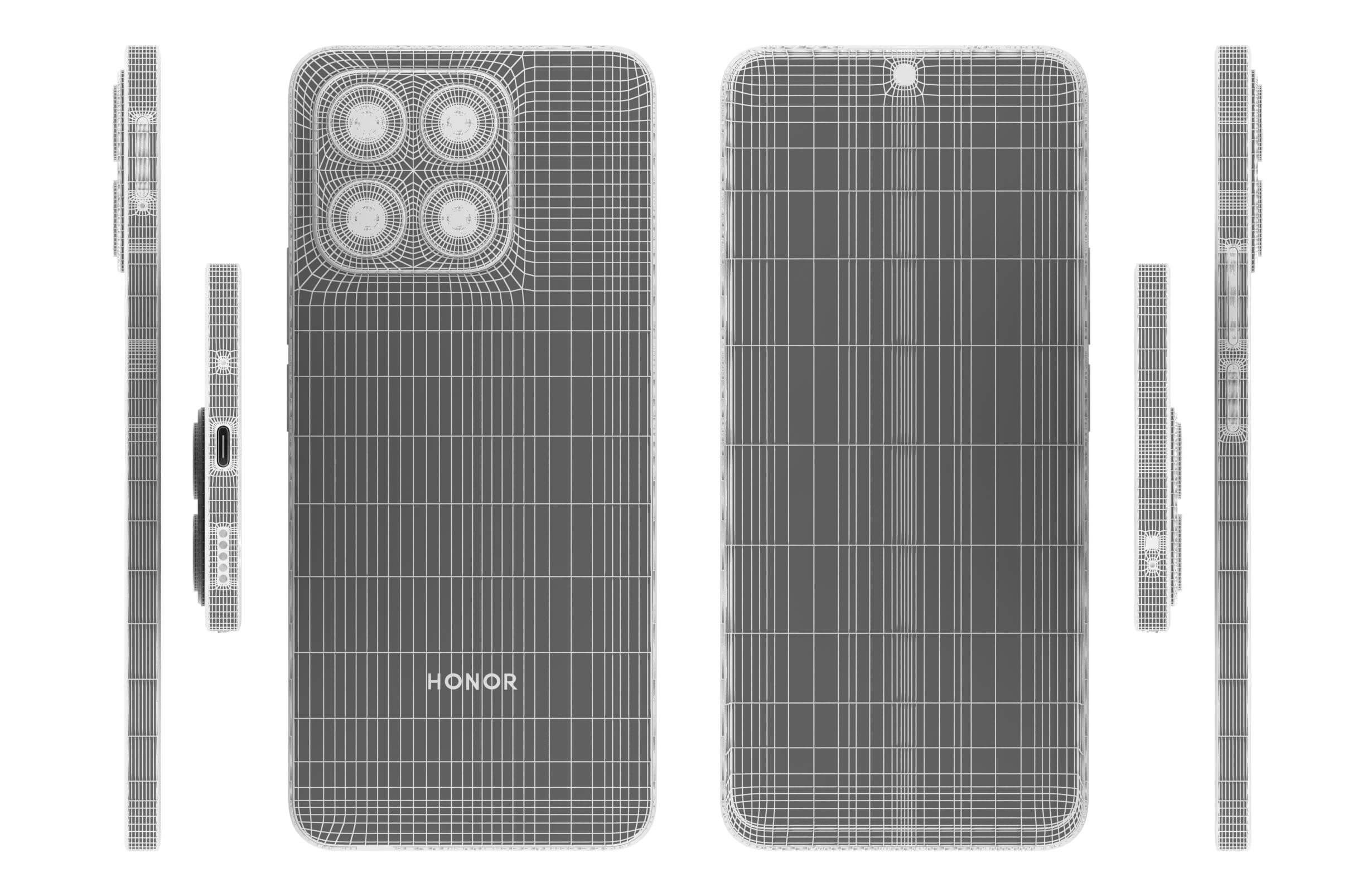 Honor X8A Blue - 3D Model by Rever_Art