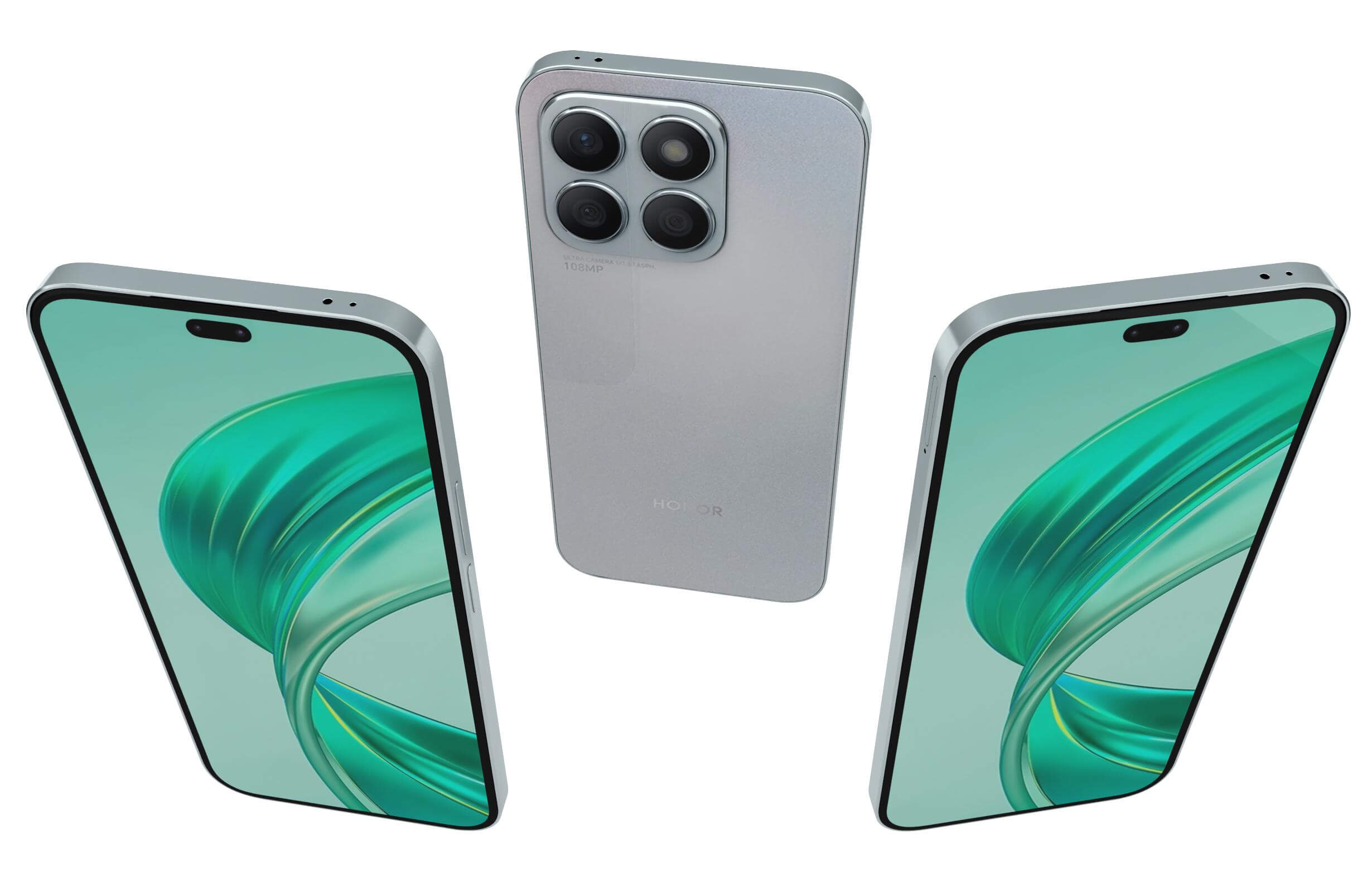 Honor X8B White - 3D Model by Rever_Art