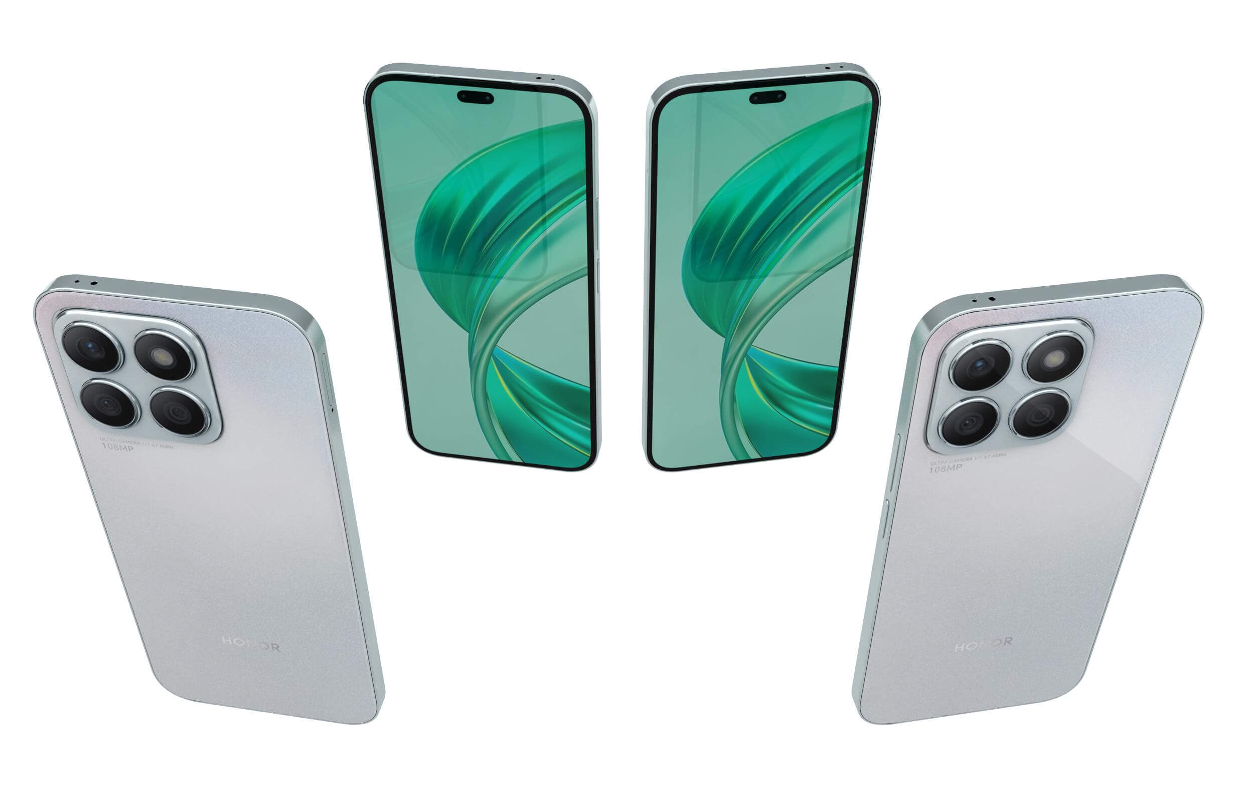 Honor X8B White - 3D Model by Rever_Art