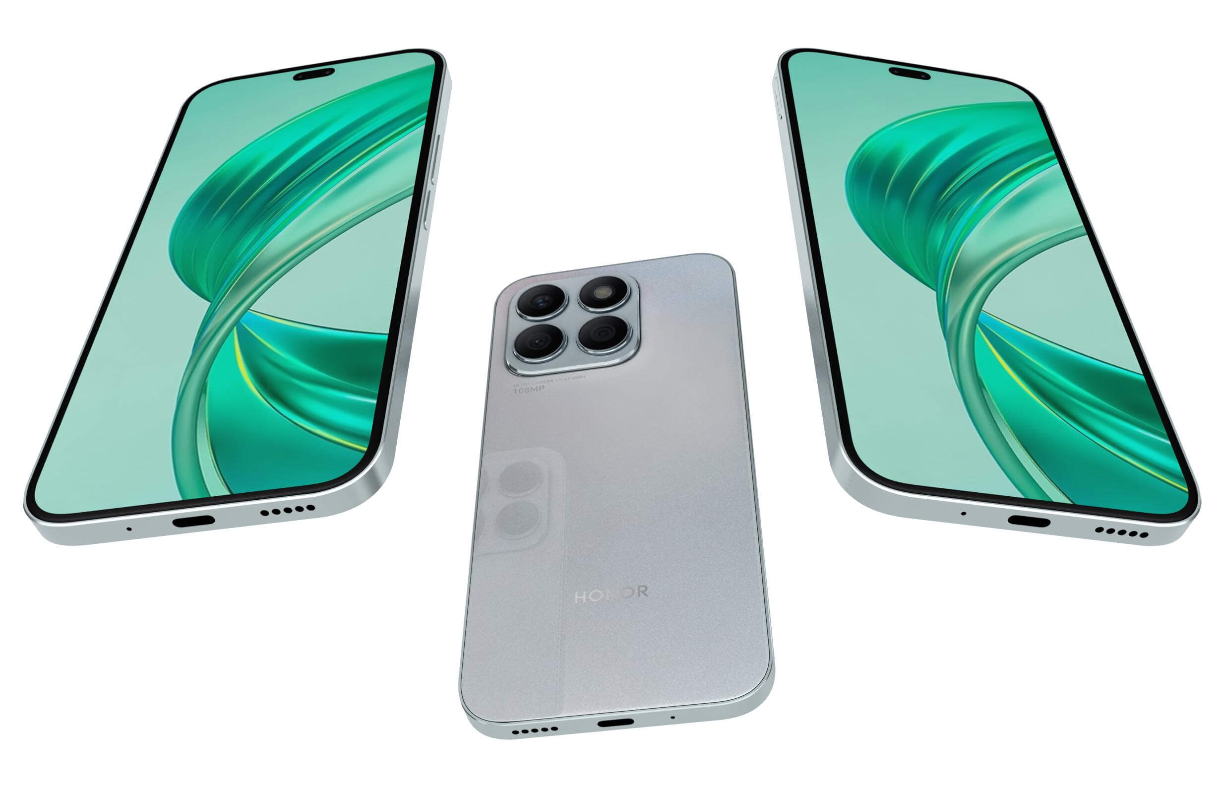 Honor X8B White - 3D Model by Rever_Art