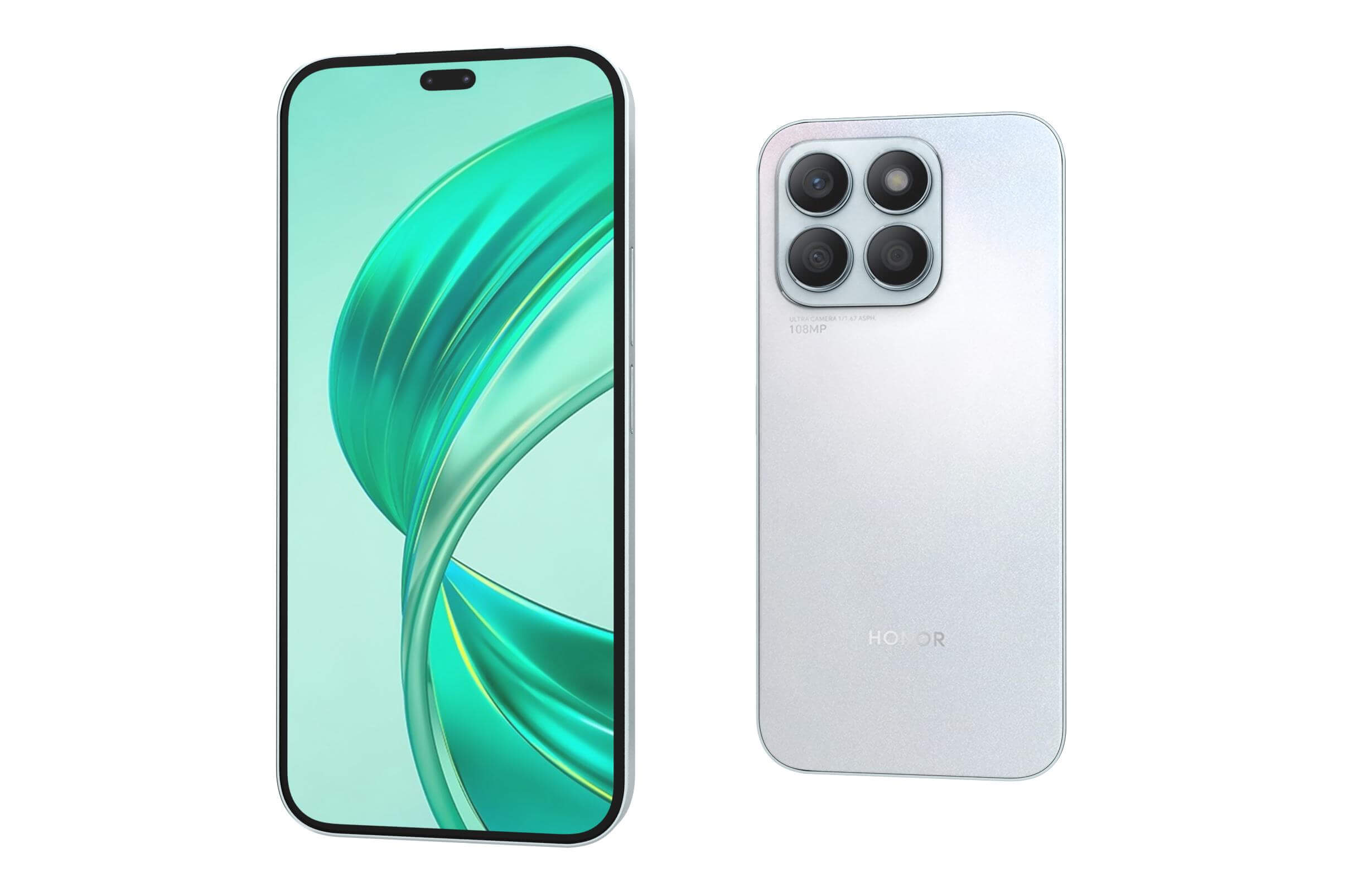 Honor X8B White - 3D Model by Rever_Art