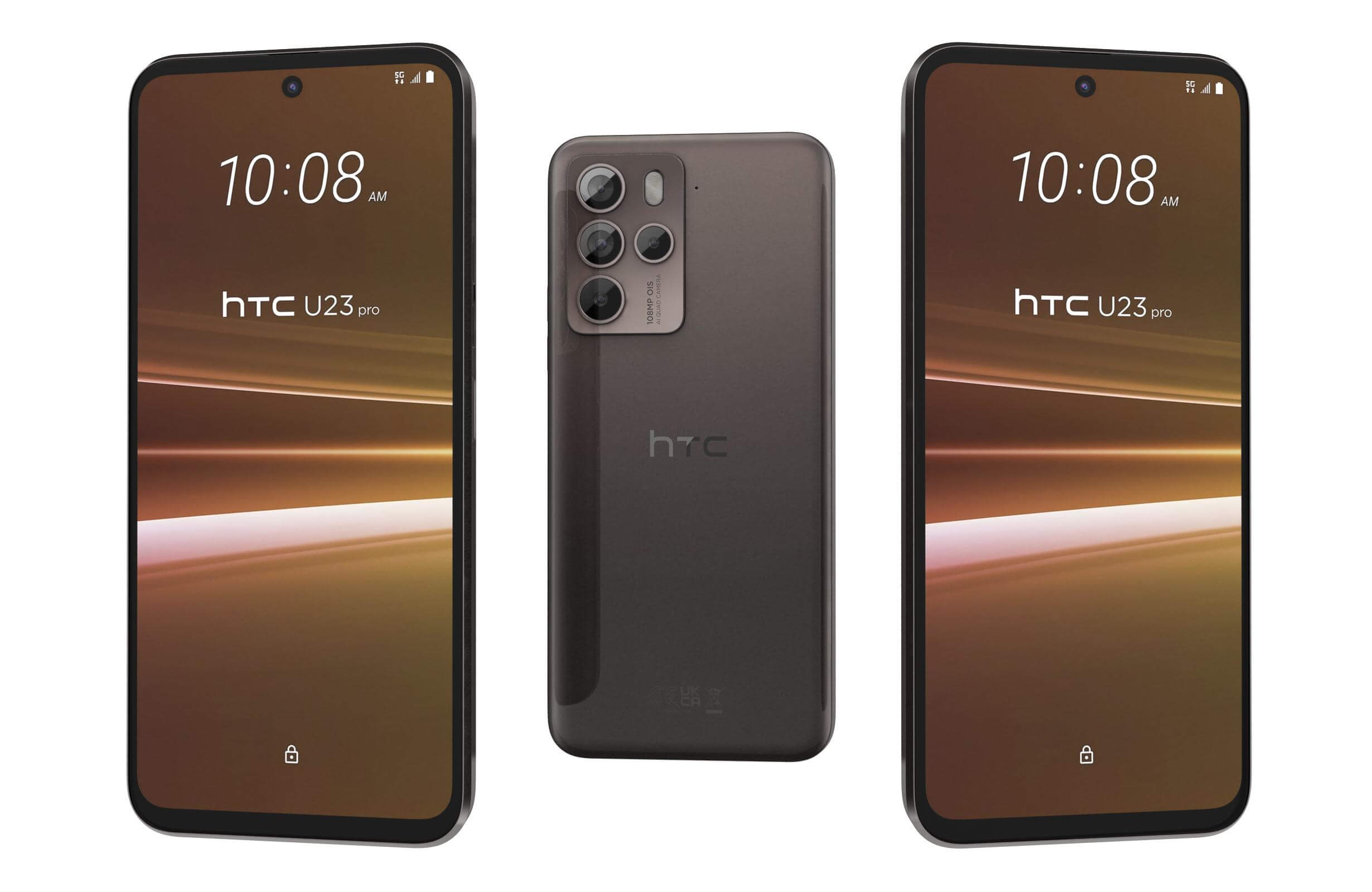 HTC U23 Pro Brown and White - 3D Model by Rever_Art