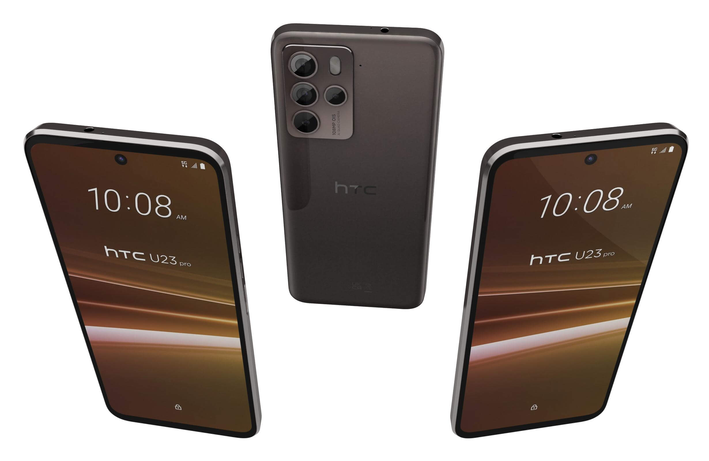 HTC U23 Pro Brown and White - 3D Model by Rever_Art