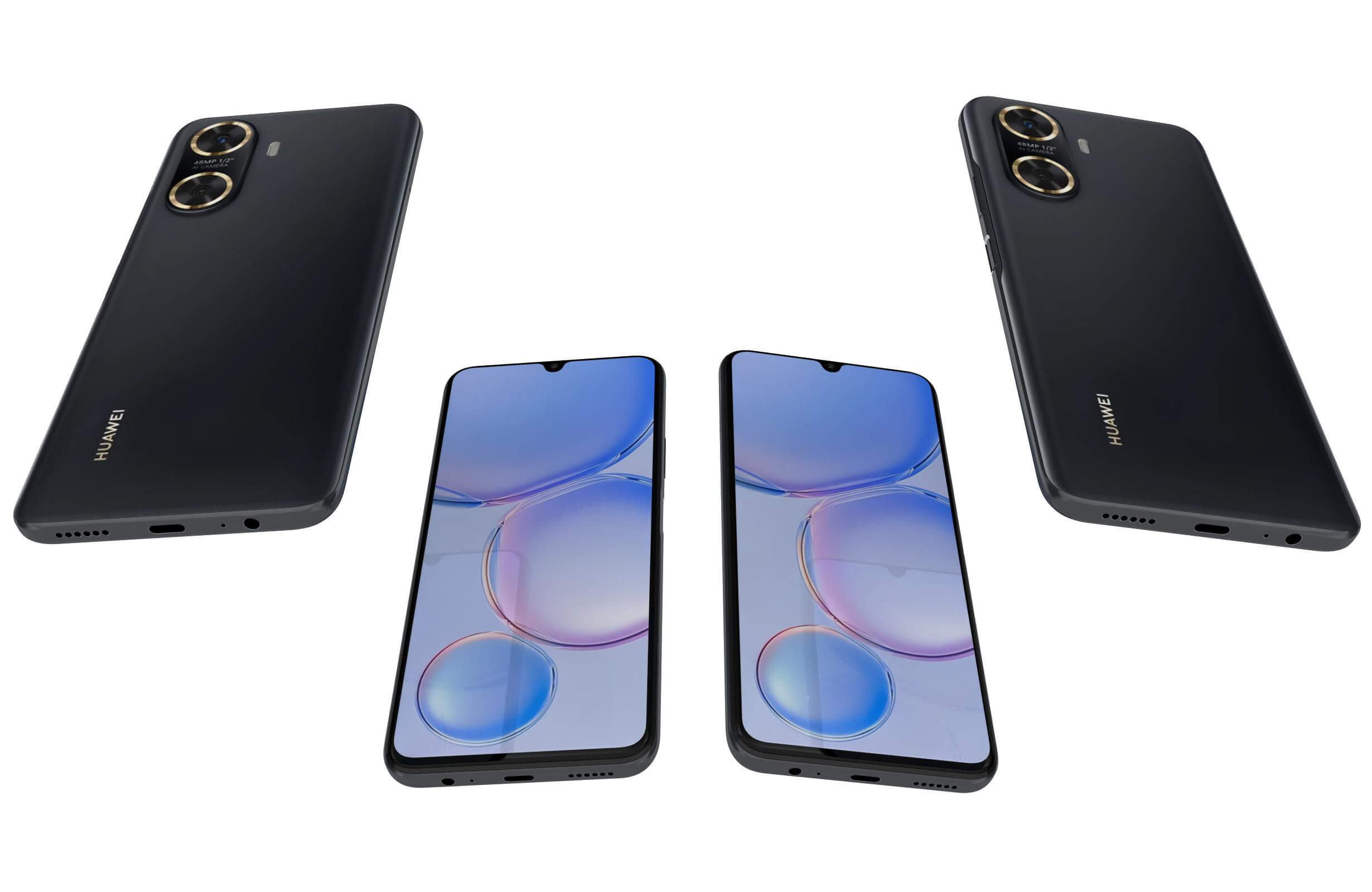 Huawei Enjoy 60 Black - 3D Model by Rever_Art