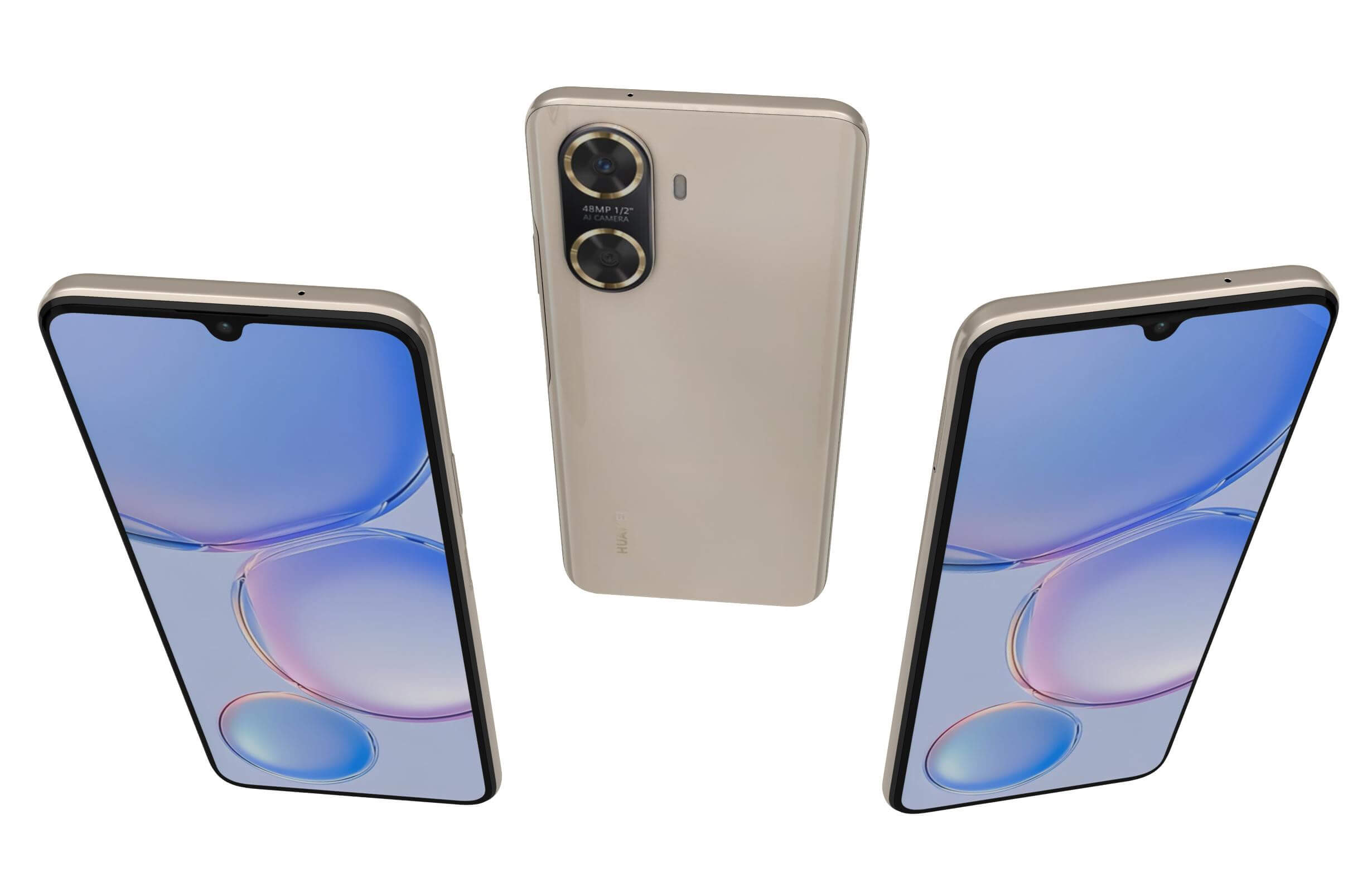 Huawei Enjoy 60 Gold - 3D Model by Rever_Art