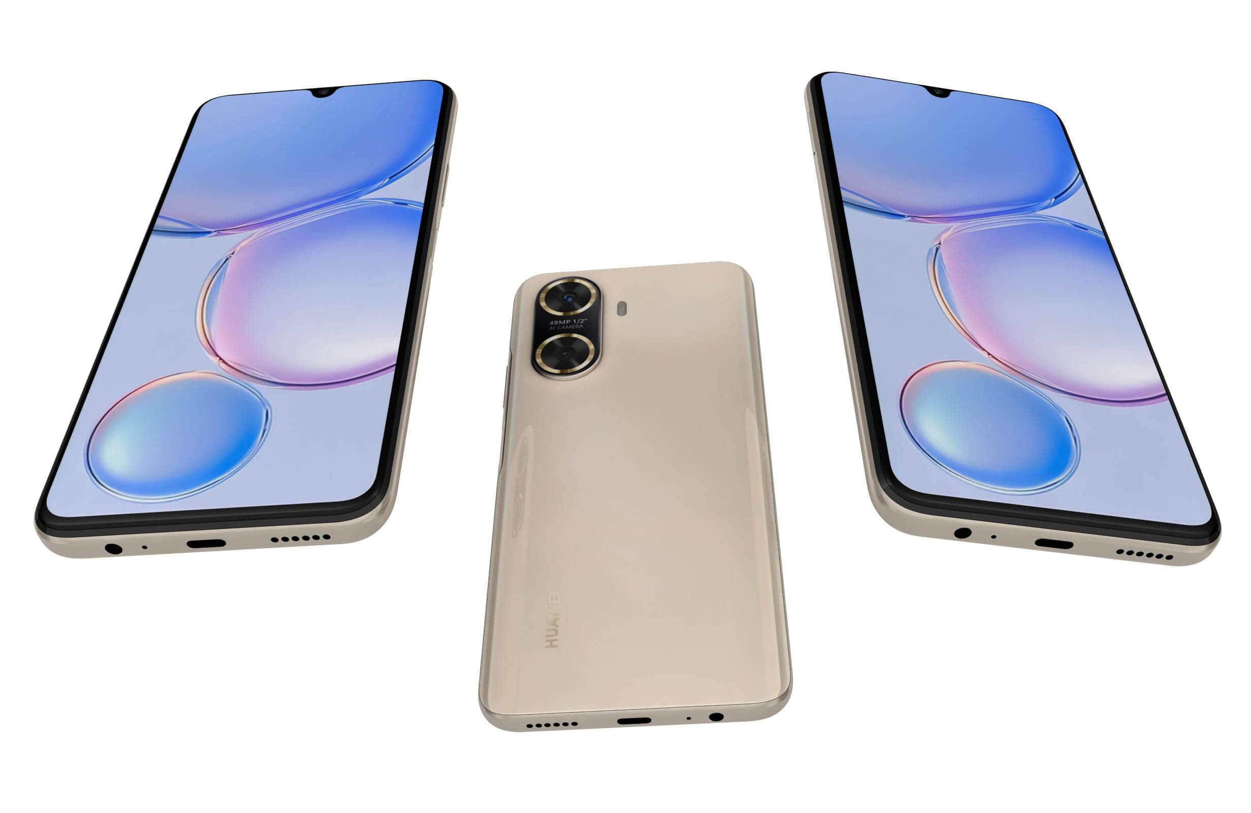Huawei Enjoy 60 Gold - 3D Model by Rever_Art