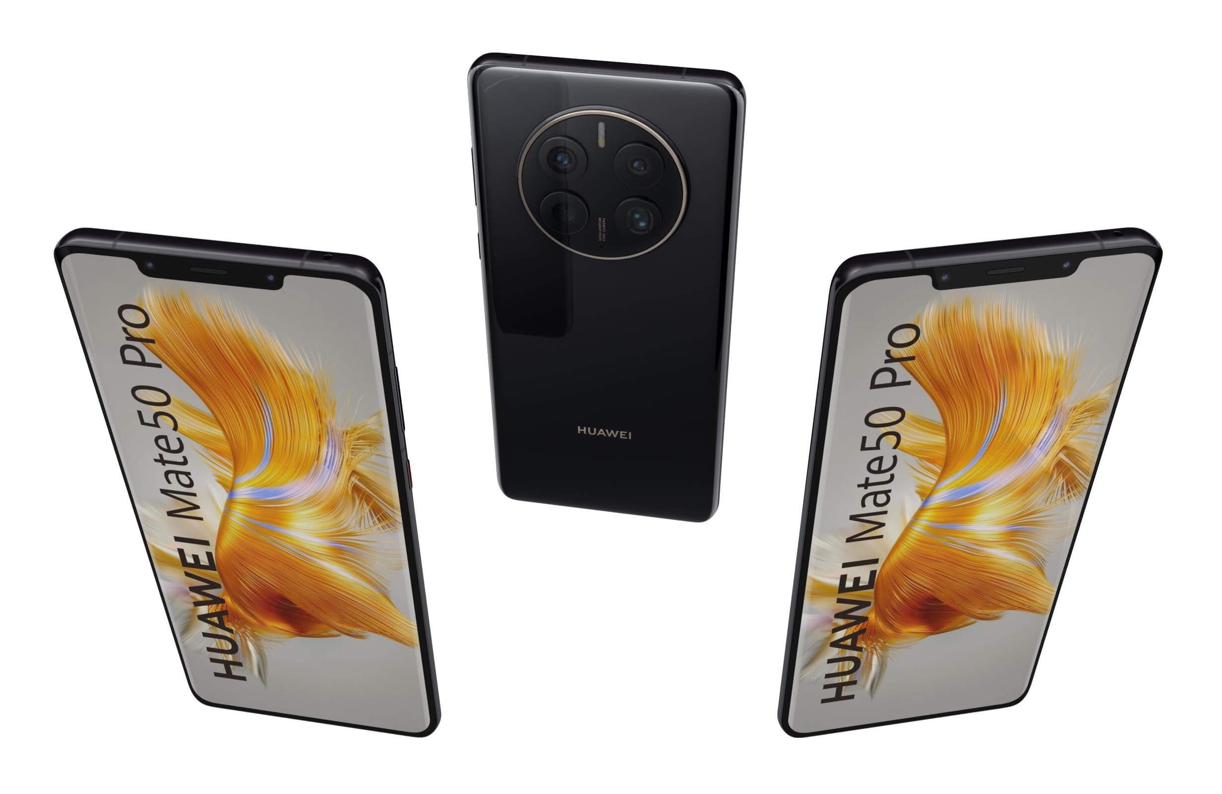 Huawei Mate 50 Pro Black - 3D Model by Rever_Art