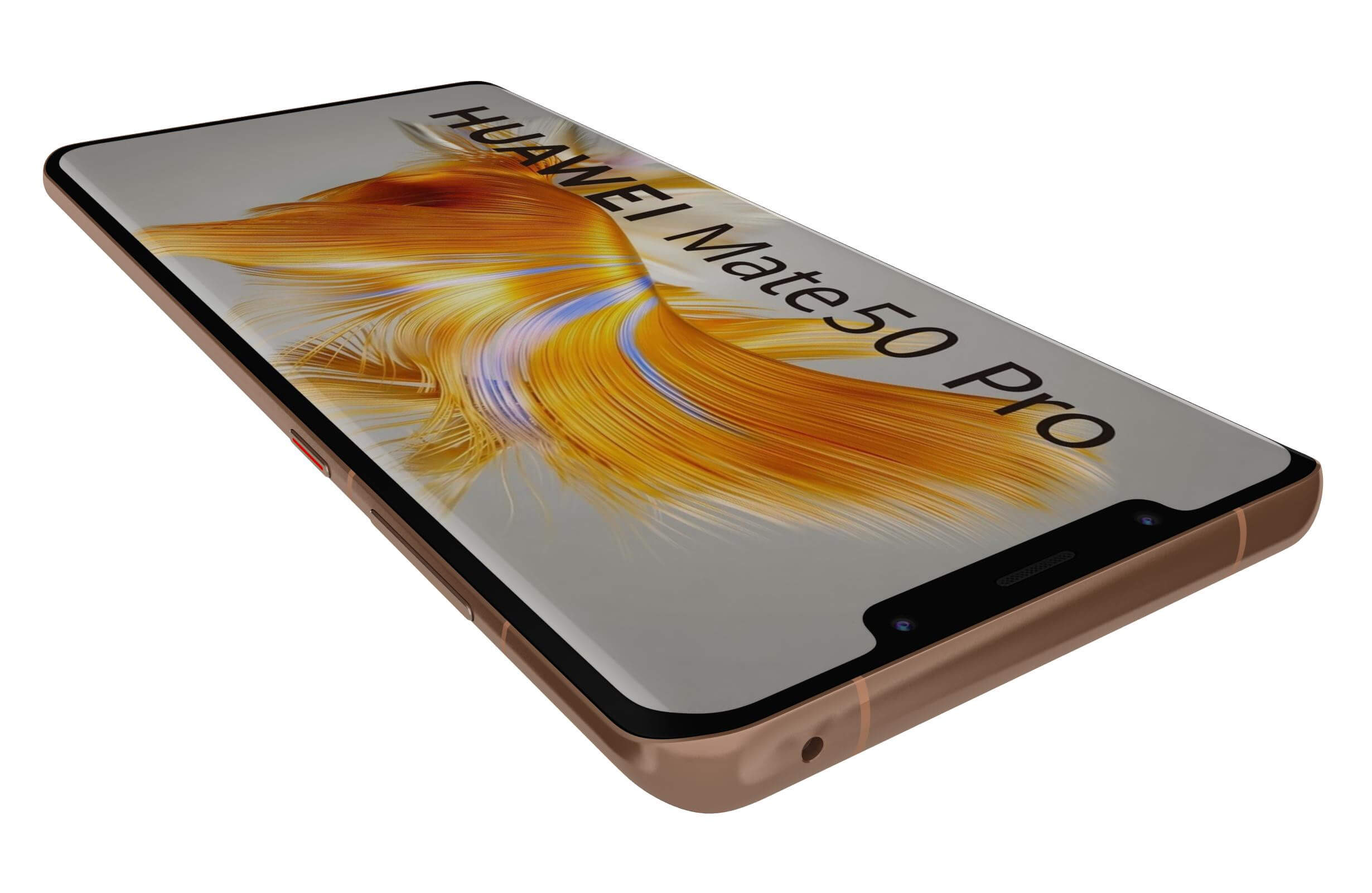 Huawei Mate 50 Pro Orange - 3D Model by Rever_Art