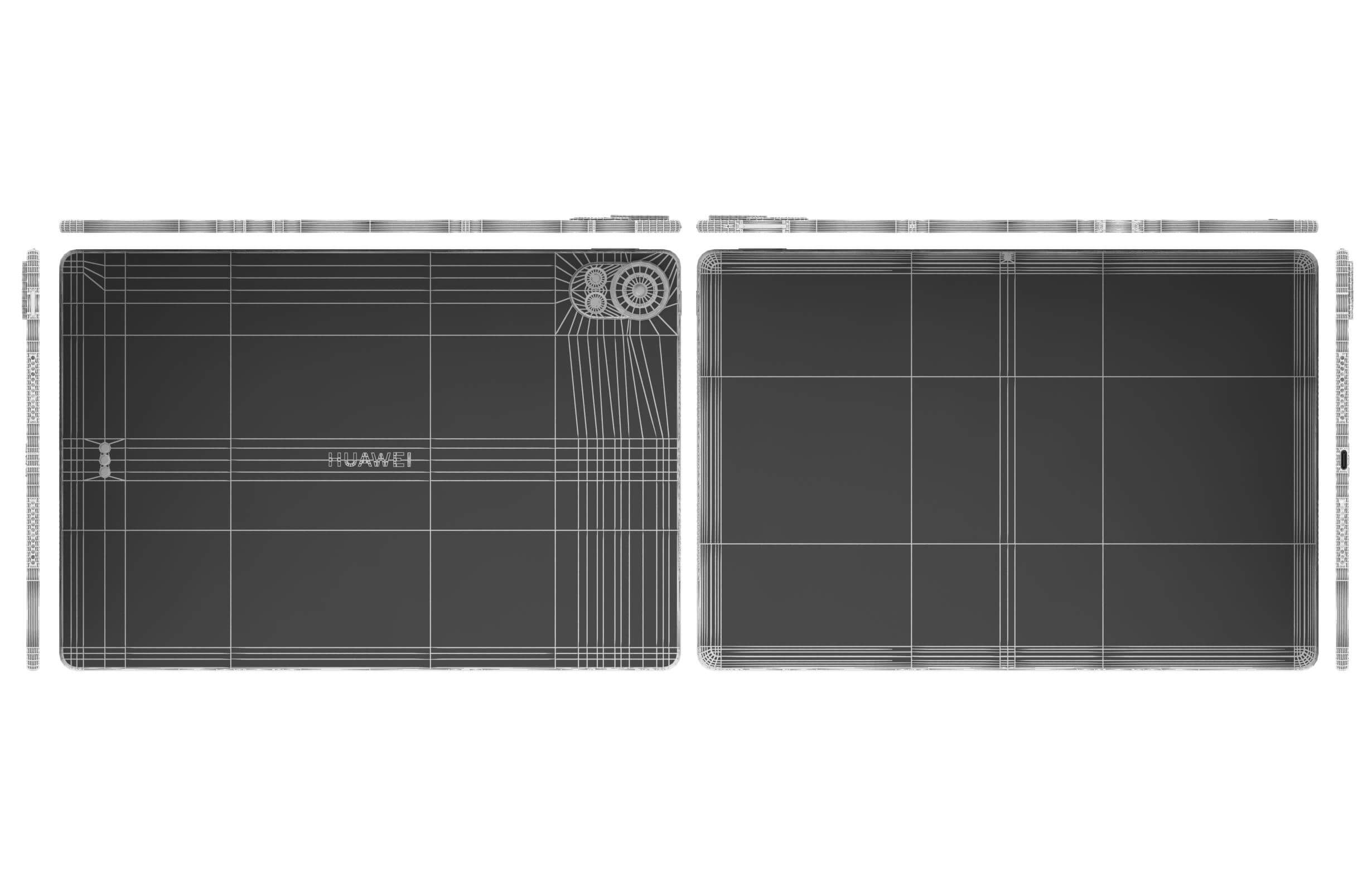 Huawei Matepad 12X Green and White - 3D Model by Rever_Art