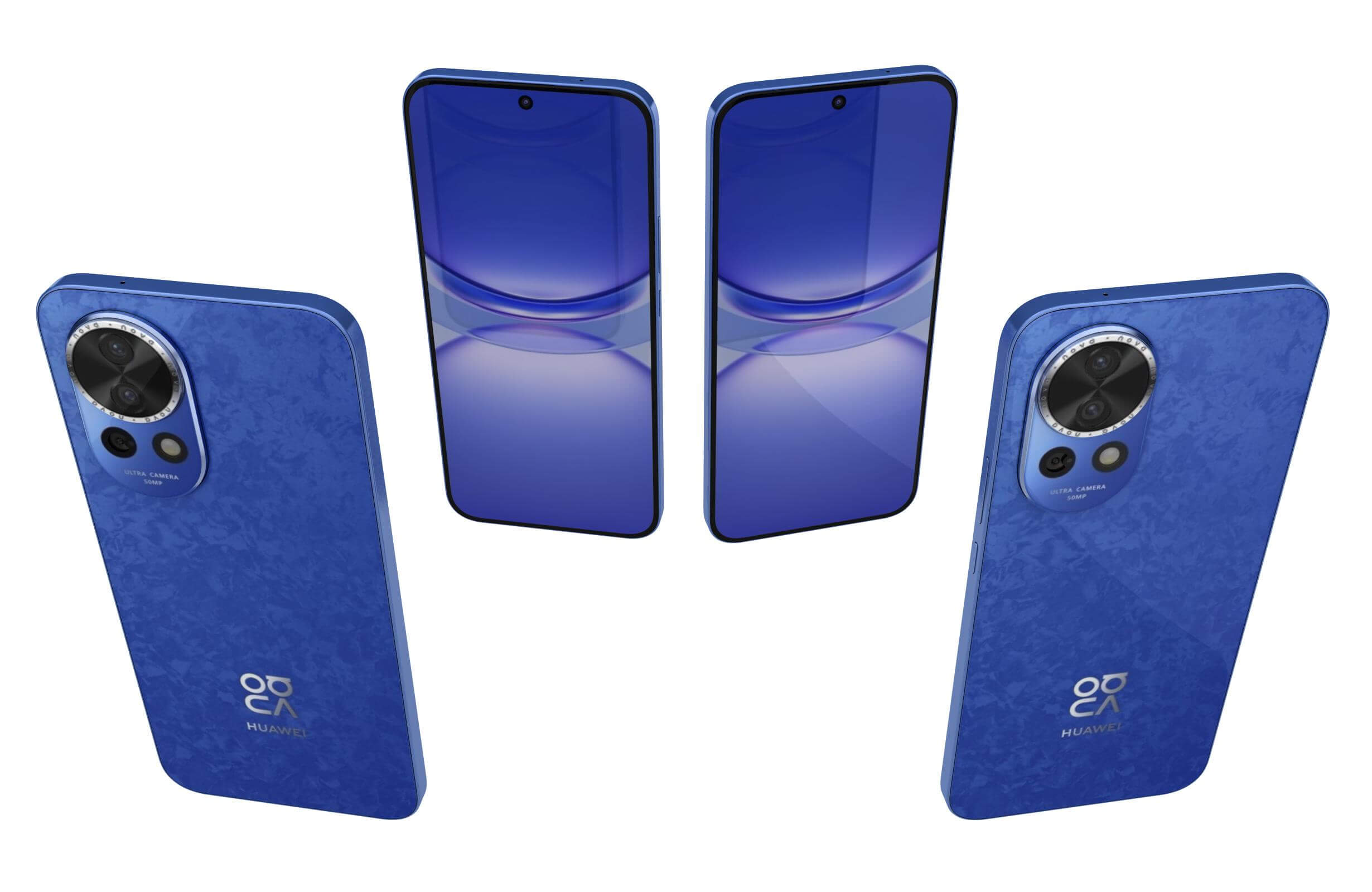 Huawei Nova 12 Blue - 3D Model by Rever_Art