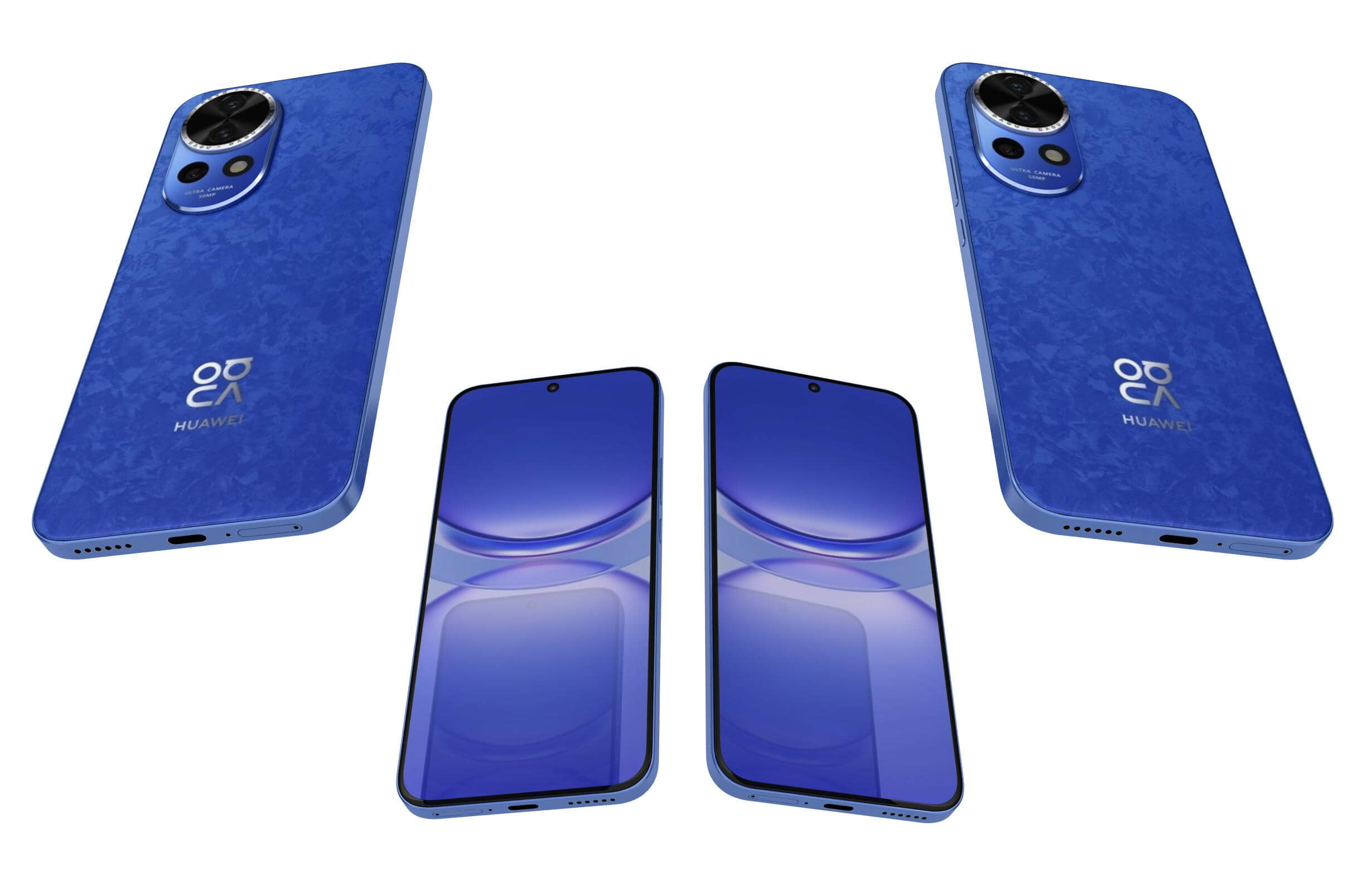 Huawei Nova 12 Blue - 3D Model by Rever_Art