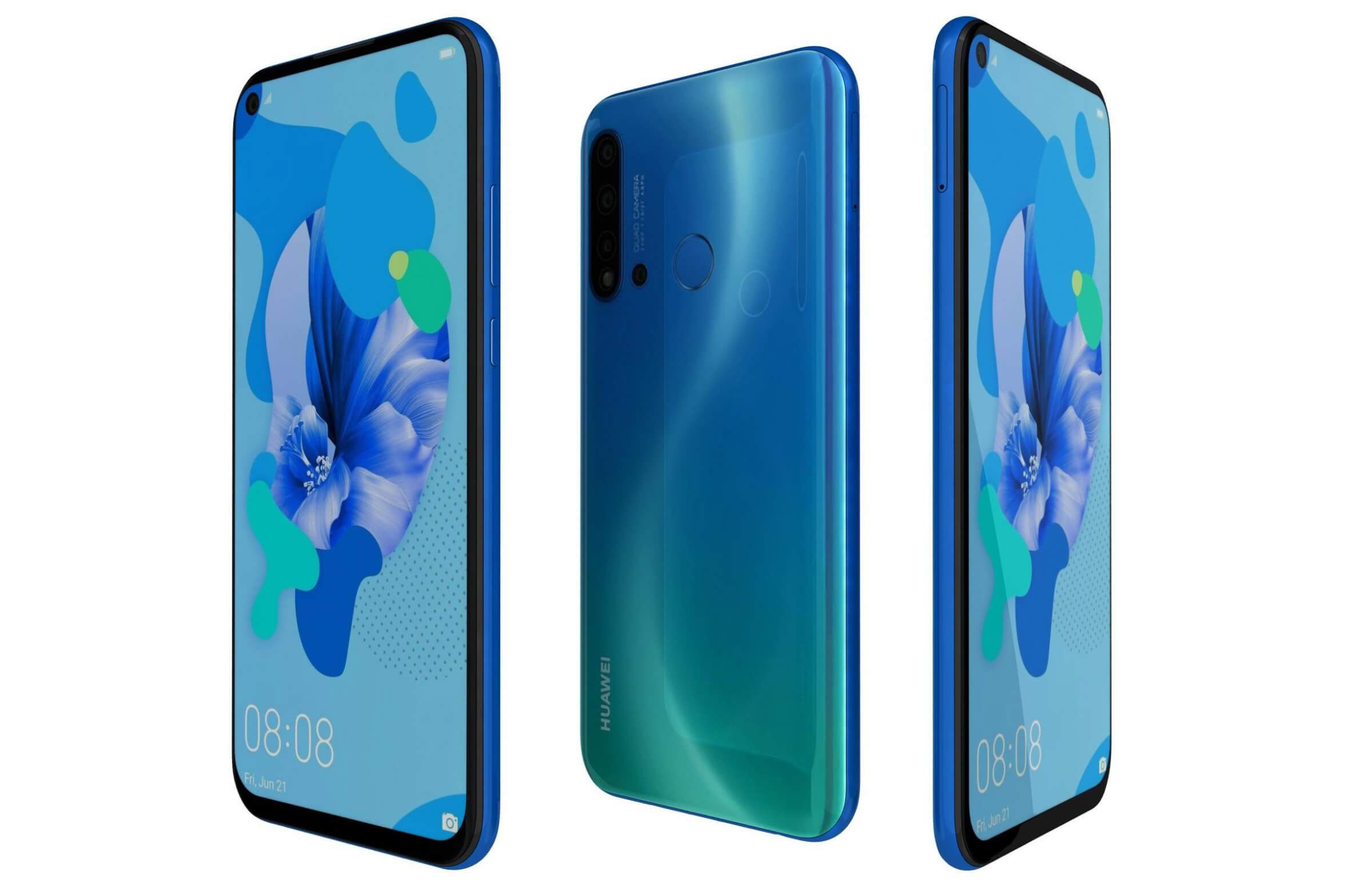 Huawei Nova 5i All Colors - 3D Model by Rever_Art
