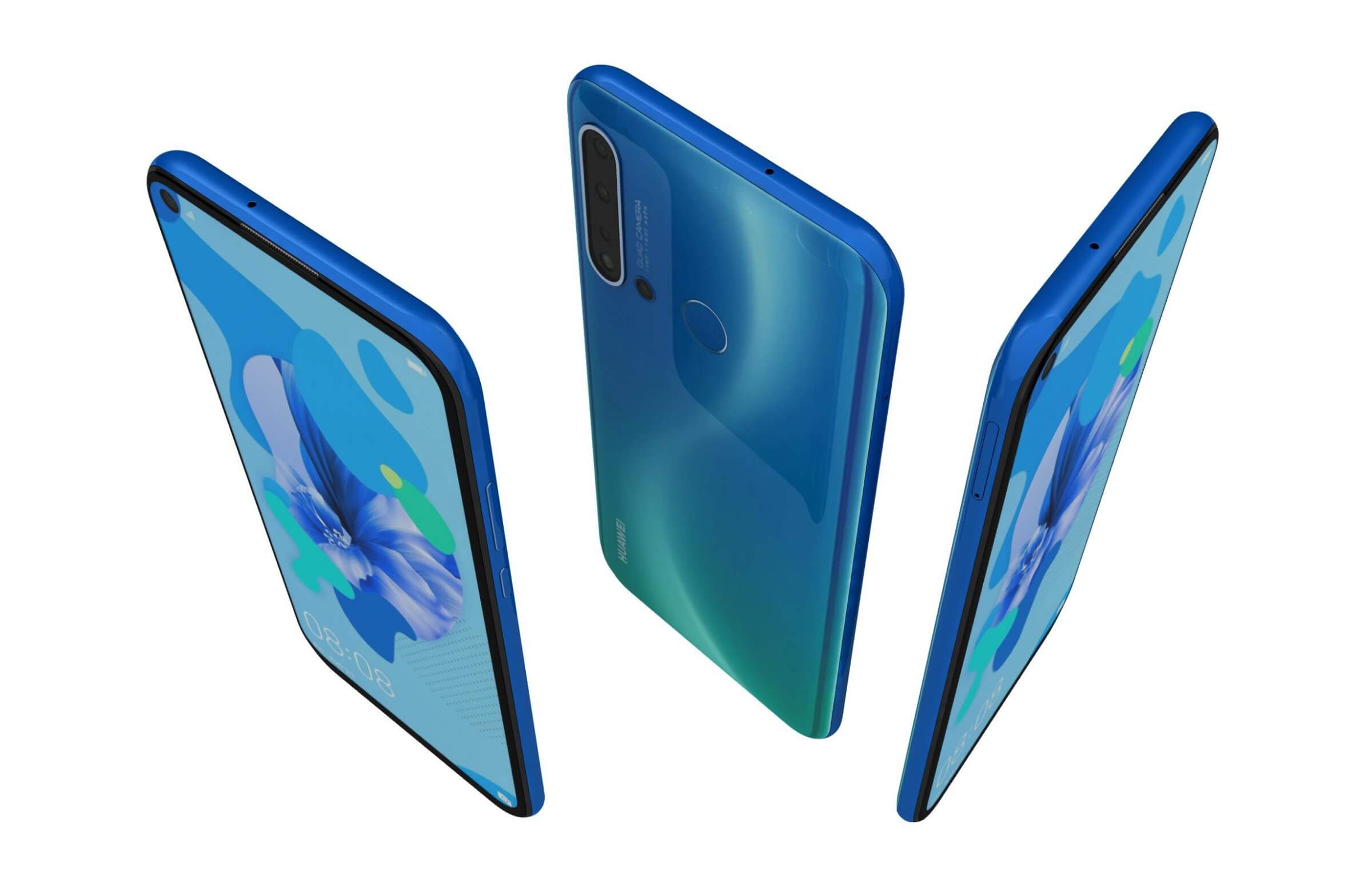 Huawei Nova 5i Gradient Blue - 3D Model by Rever_Art