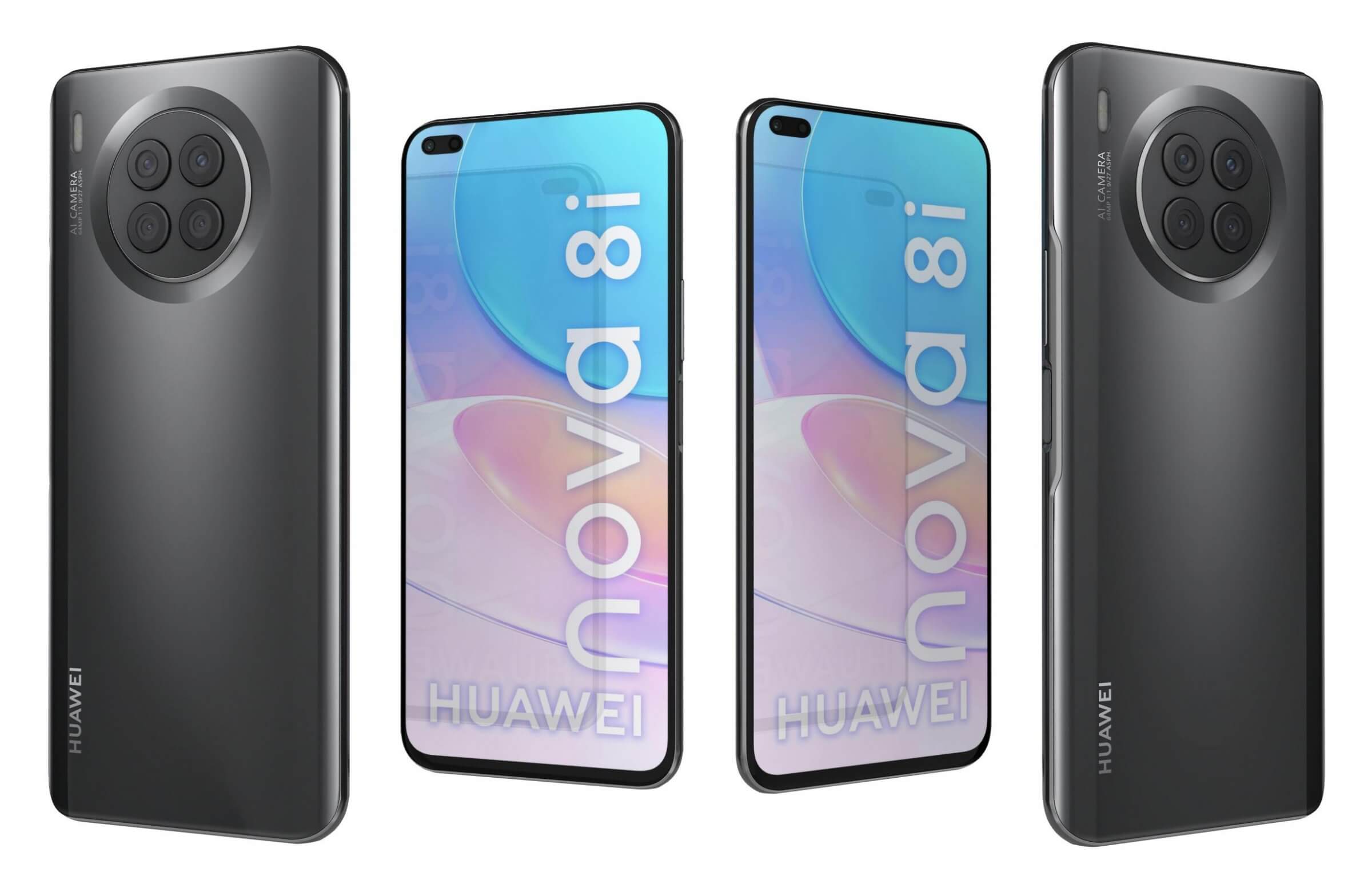 Huawei Nova 8i Starry Black - 3D Model by Rever_Art