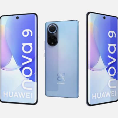 Huawei Nova 9 Starry Blue - 3D Model by Rever_Art