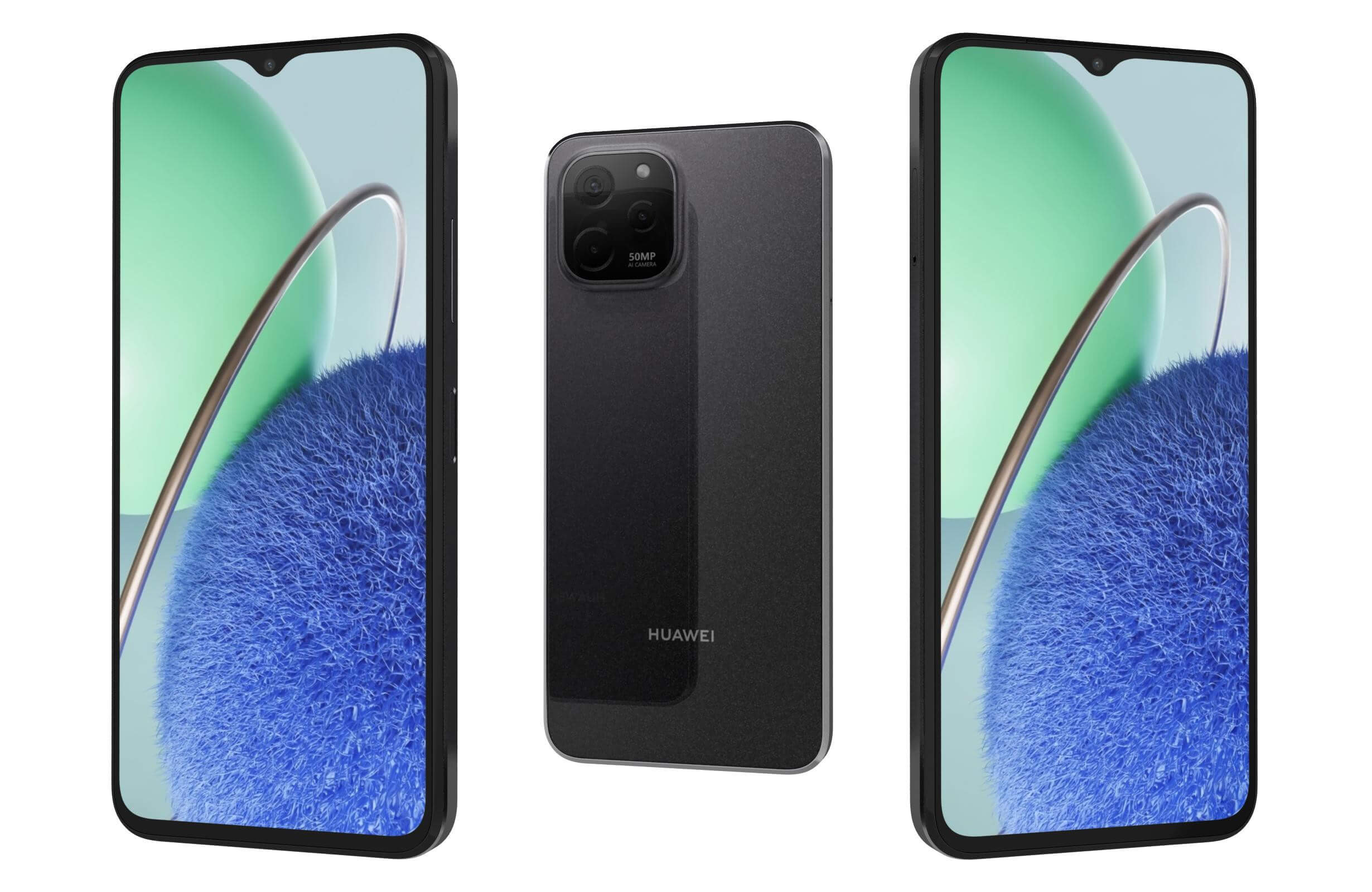 Huawei Nova Y61 Black - 3D Model by Rever_Art