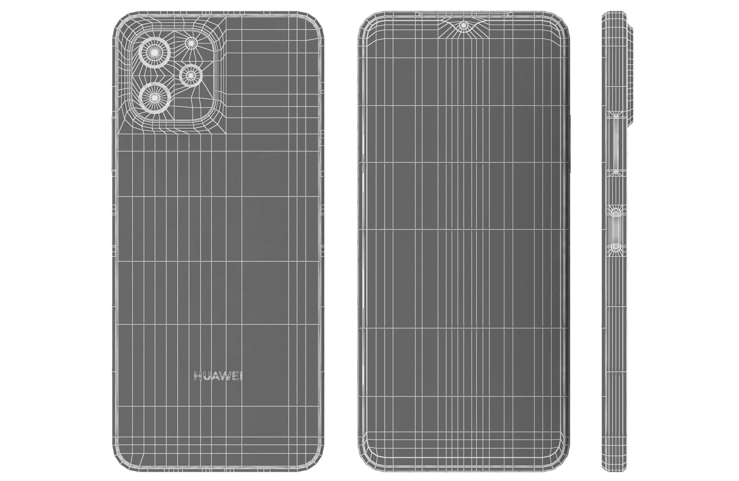 Huawei Nova Y61 Black - 3D Model by Rever_Art