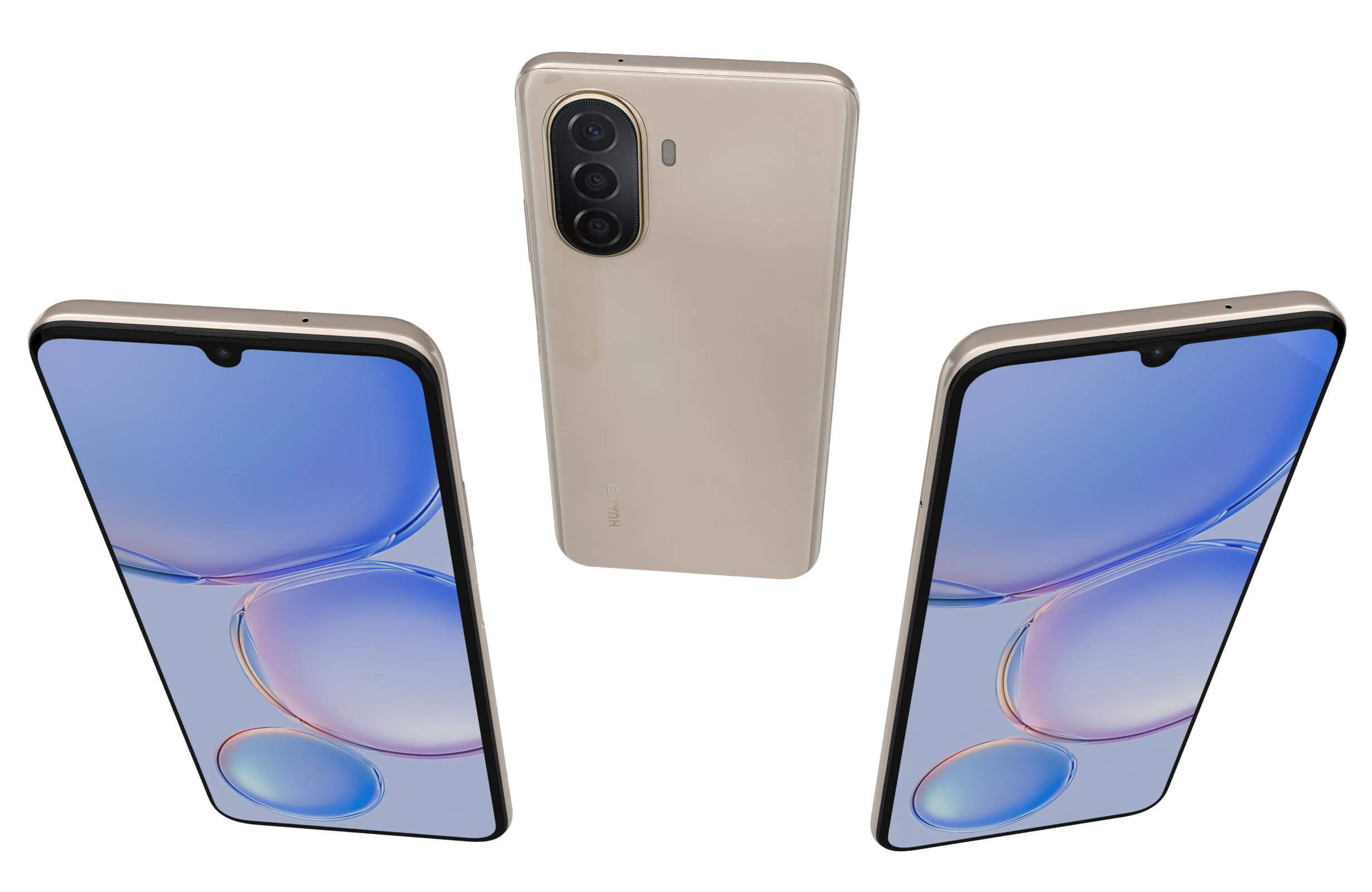 Huawei Nova Y71 Gold - 3D Model by Rever_Art