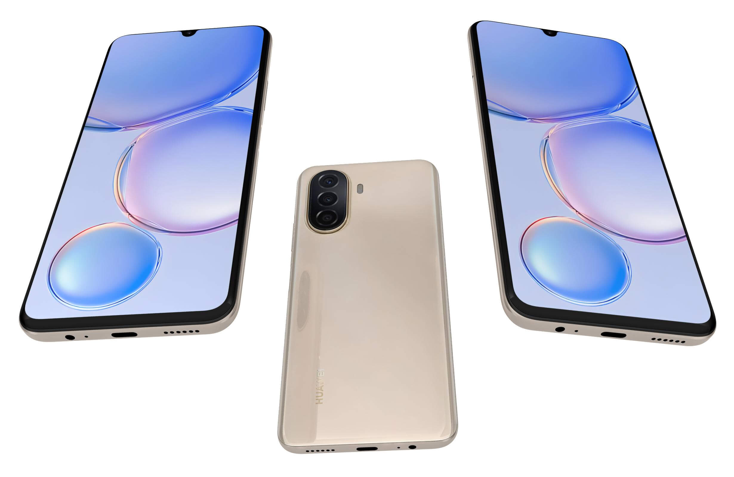 Huawei Nova Y71 Gold - 3D Model by Rever_Art
