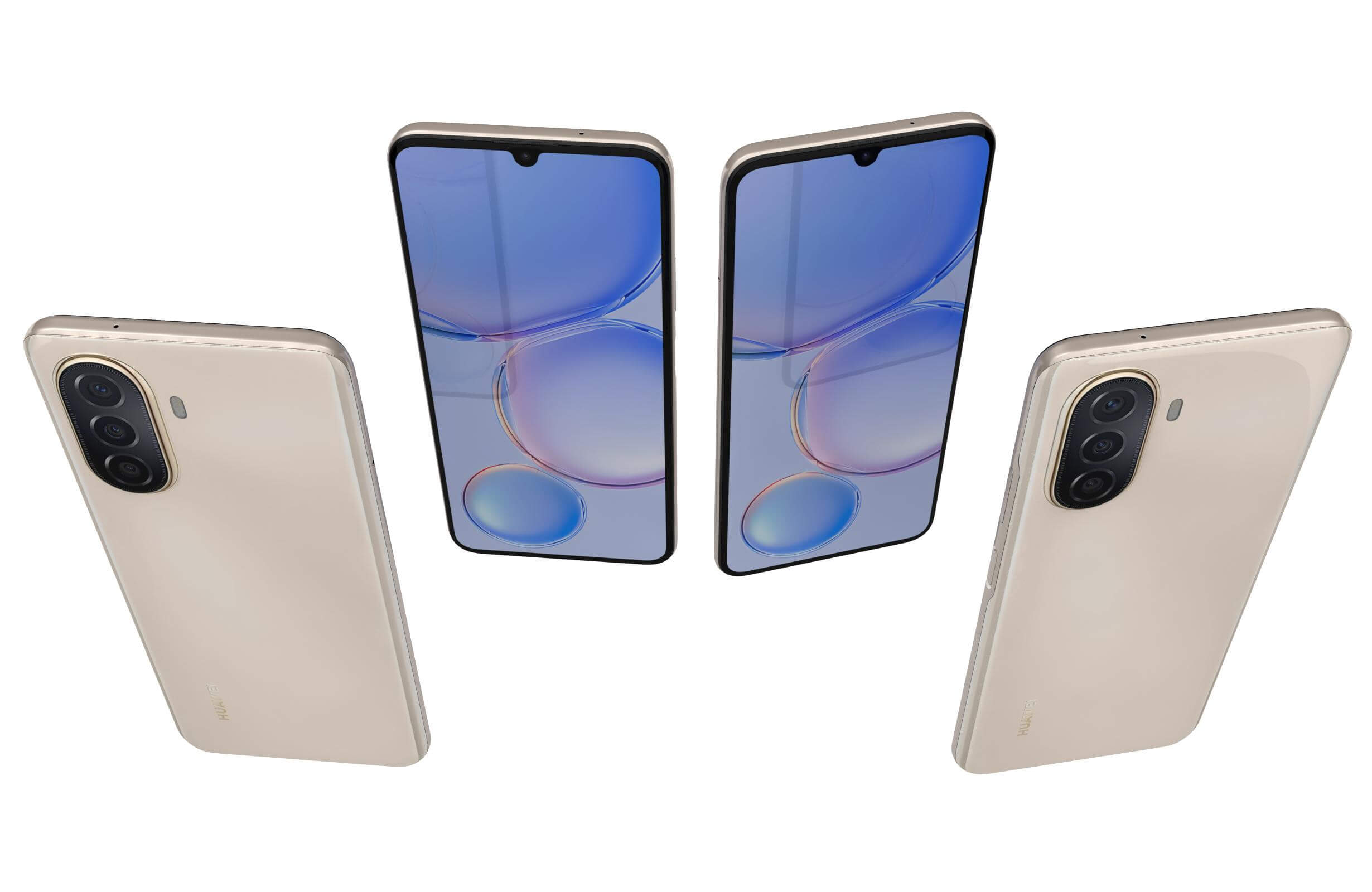 Huawei Nova Y71 Gold - 3D Model by Rever_Art