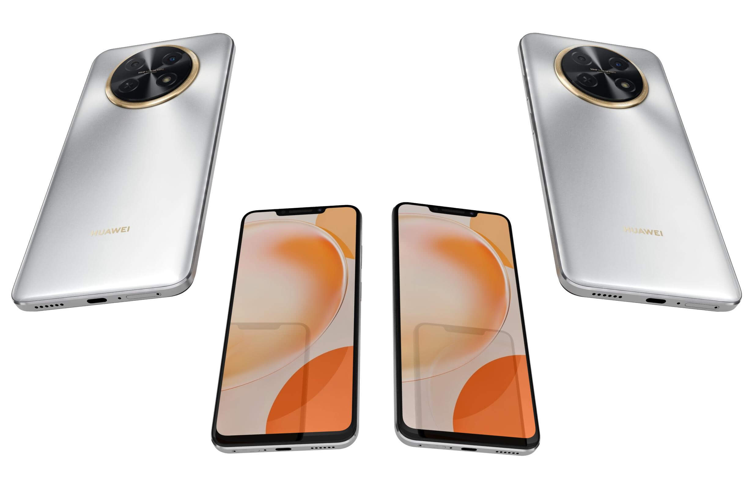 Huawei Nova Y91 White - 3D Model by Rever_Art