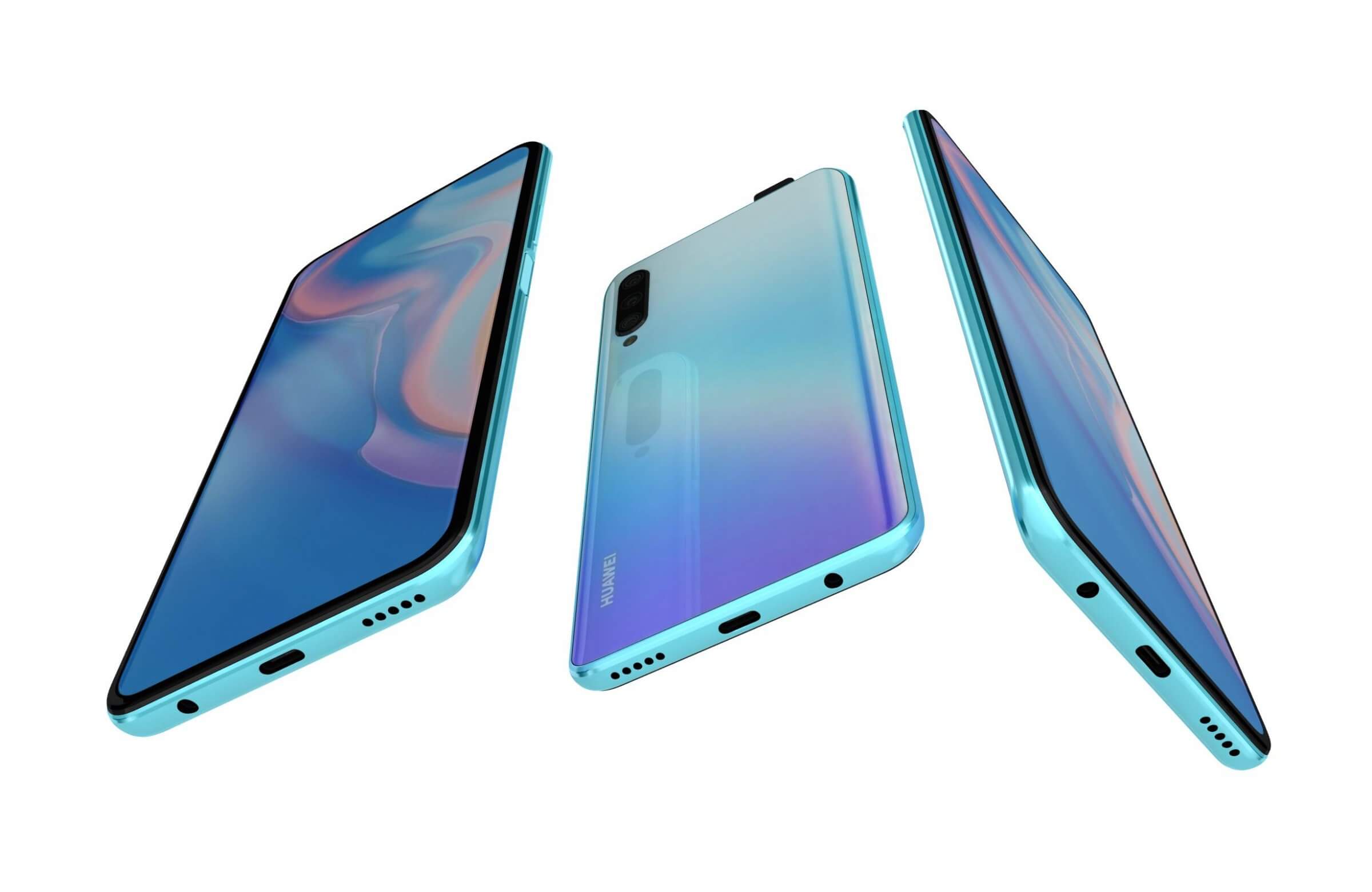 Huawei P Smart Pro 2019 All Colors - 3D Model by Rever_Art