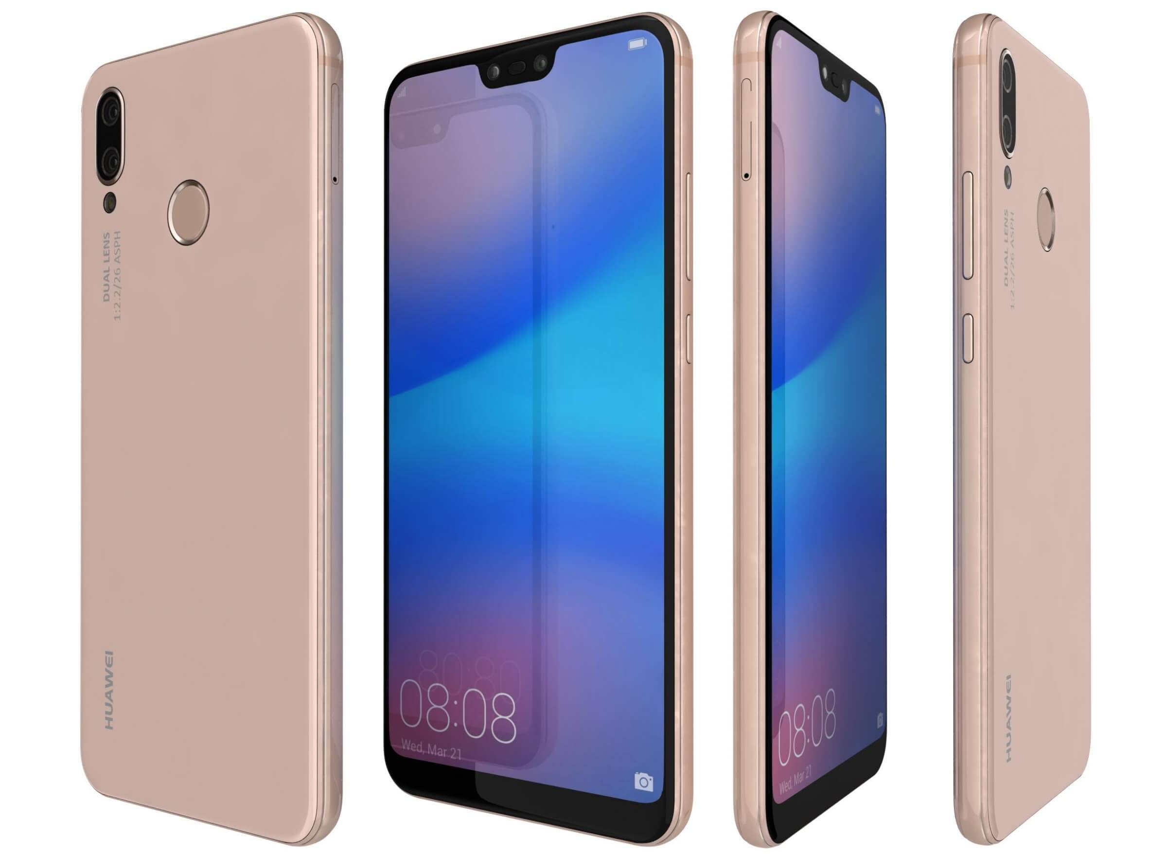Huawei P20 Lite All Colors - 3D Model by Rever_Art