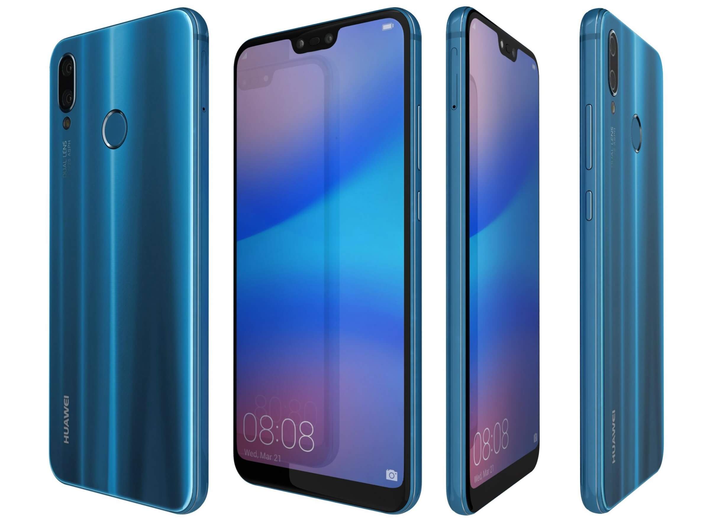 Huawei P20 Lite All Colors - 3D Model by Rever_Art