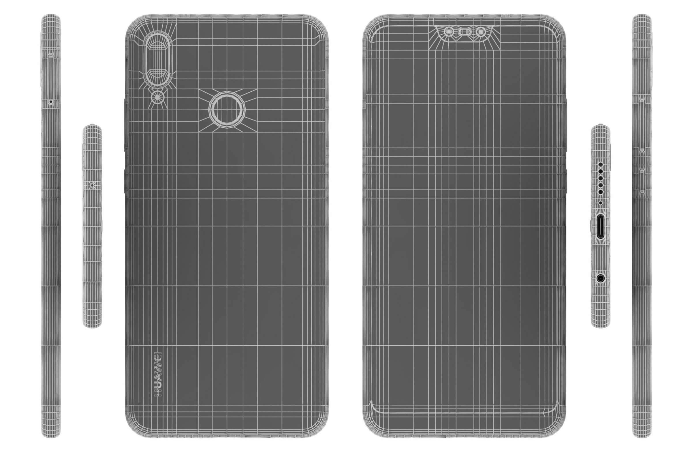 Huawei P20 Lite All Colors - 3D Model by Rever_Art