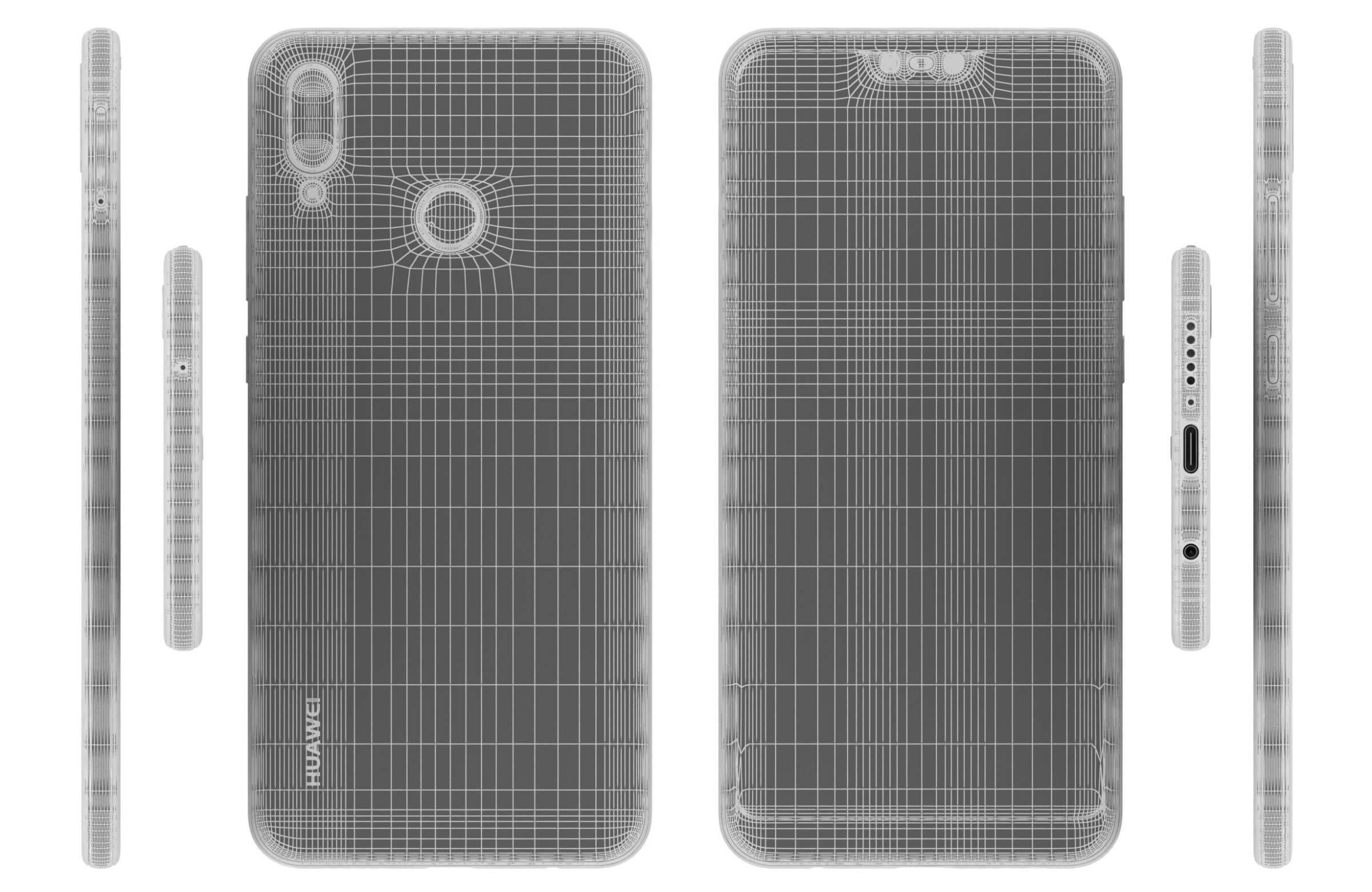 Huawei P20 Lite All Colors - 3D Model by Rever_Art