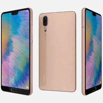 Huawei P20 Pink Gold - 3D Model by Rever_Art