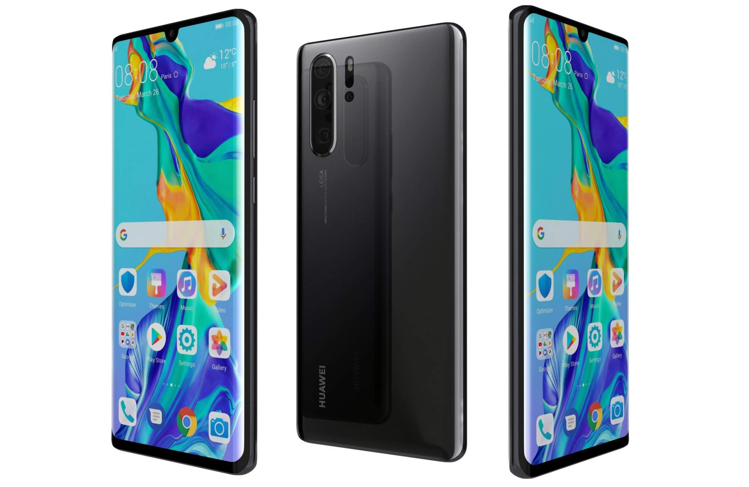 Huawei P30 Pro All Colors - 3D Model by Rever_Art