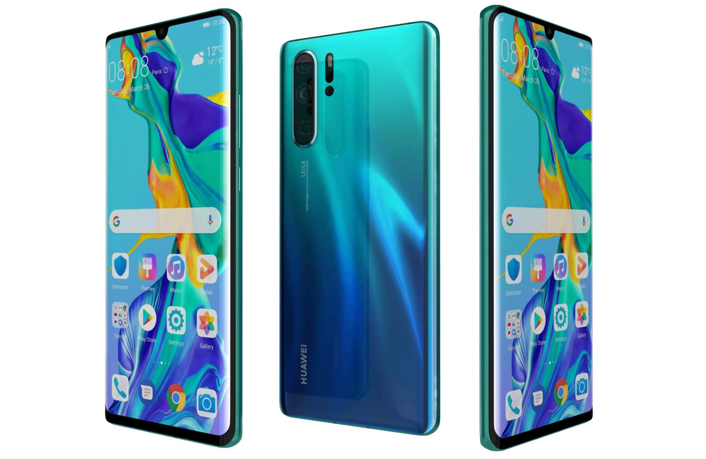 Huawei P30 Pro All Colors - 3D Model by Rever_Art