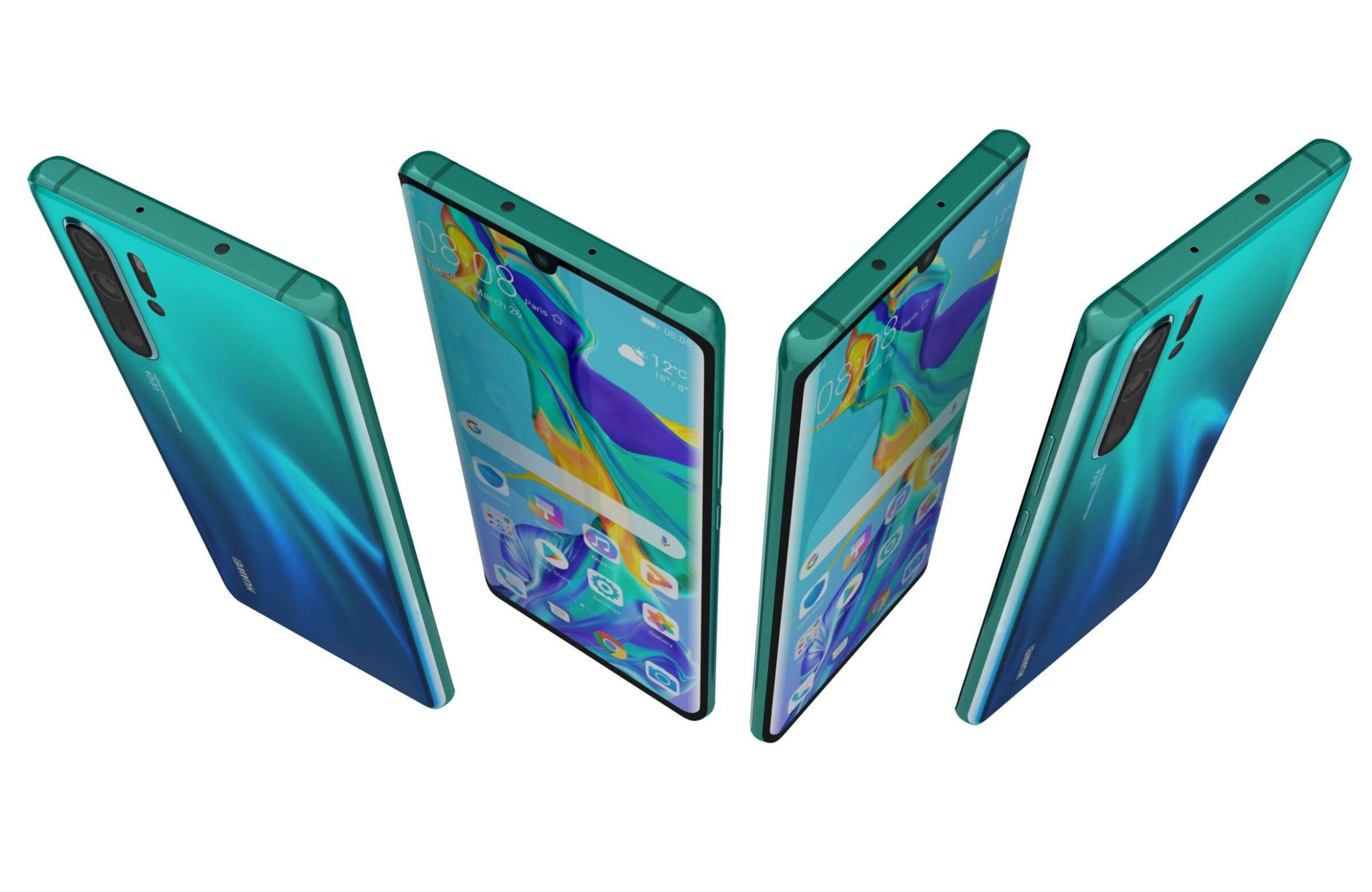 Huawei P30 Pro All Colors - 3D Model by Rever_Art