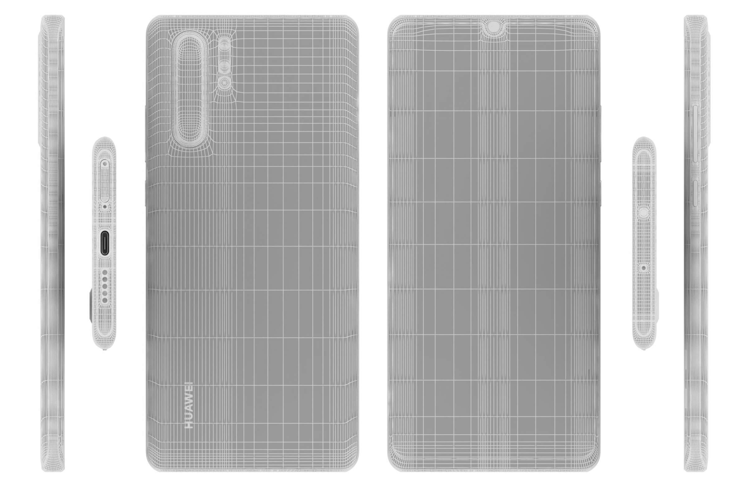 Huawei P30 Pro All Colors - 3D Model by Rever_Art