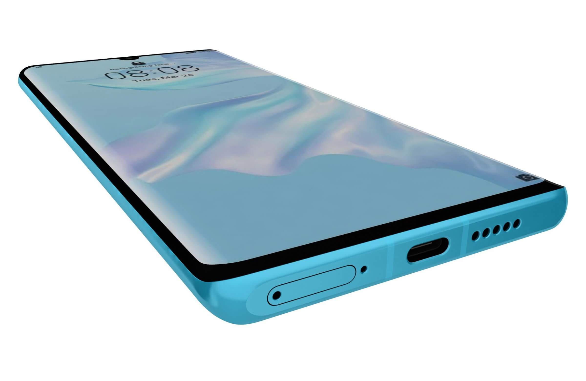 Huawei P30 Pro Pearl White - 3D Model by Rever_Art