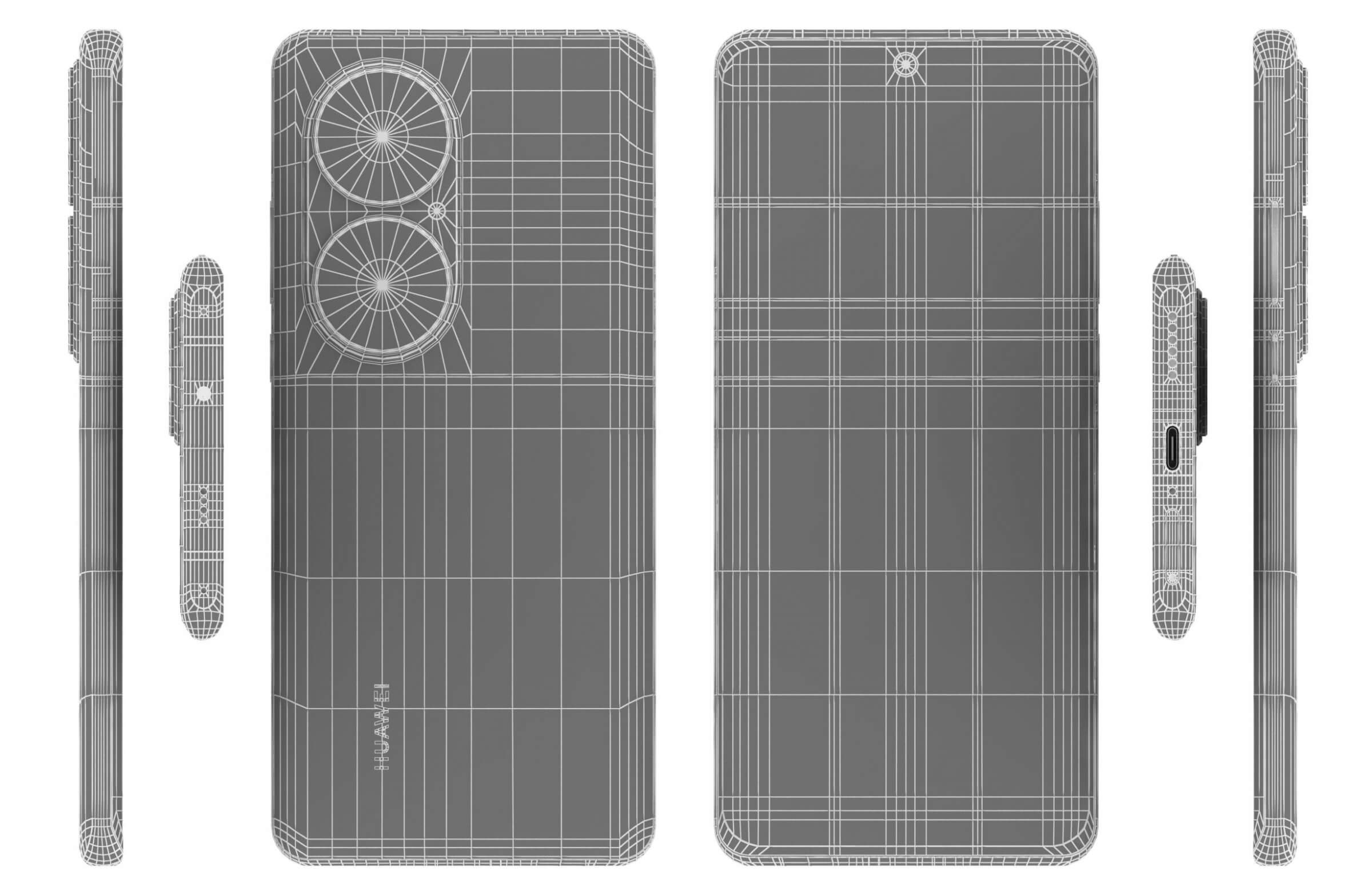 Huawei P50 Pro All Colors - 3D Model by Rever_Art