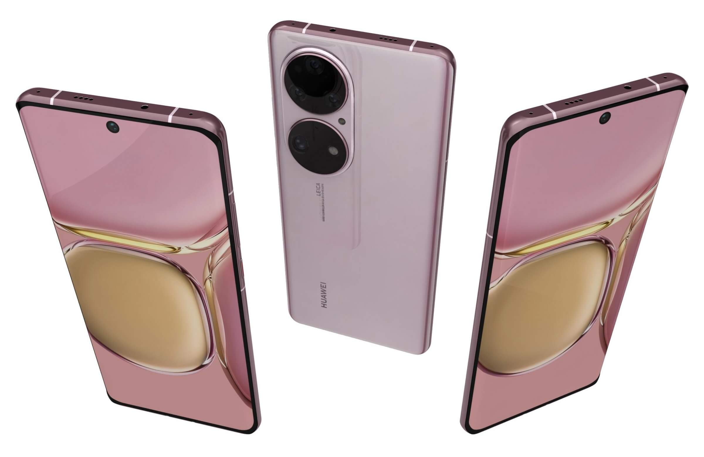 Huawei P50 Pro Charm Pink - 3D Model by Rever_Art