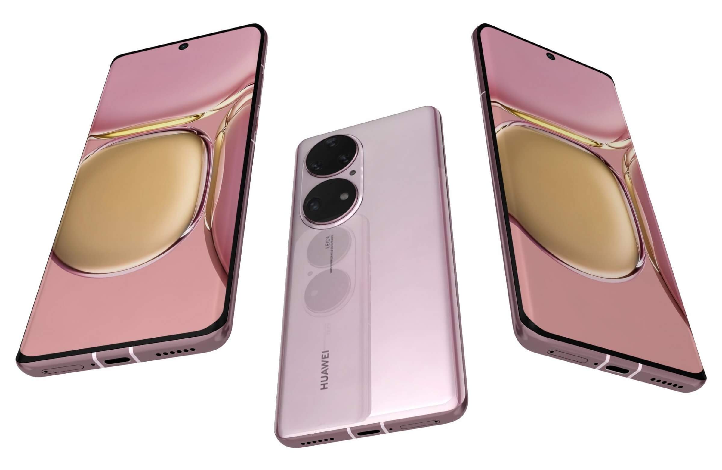 Huawei P50 Pro Charm Pink - 3D Model by Rever_Art