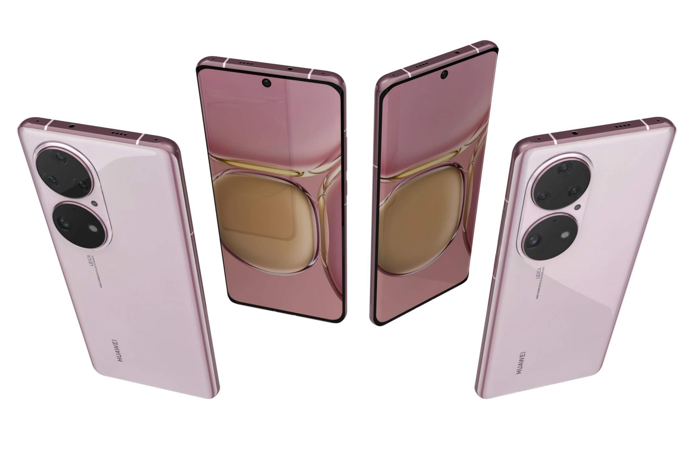 Huawei P50 Pro Charm Pink - 3D Model by Rever_Art