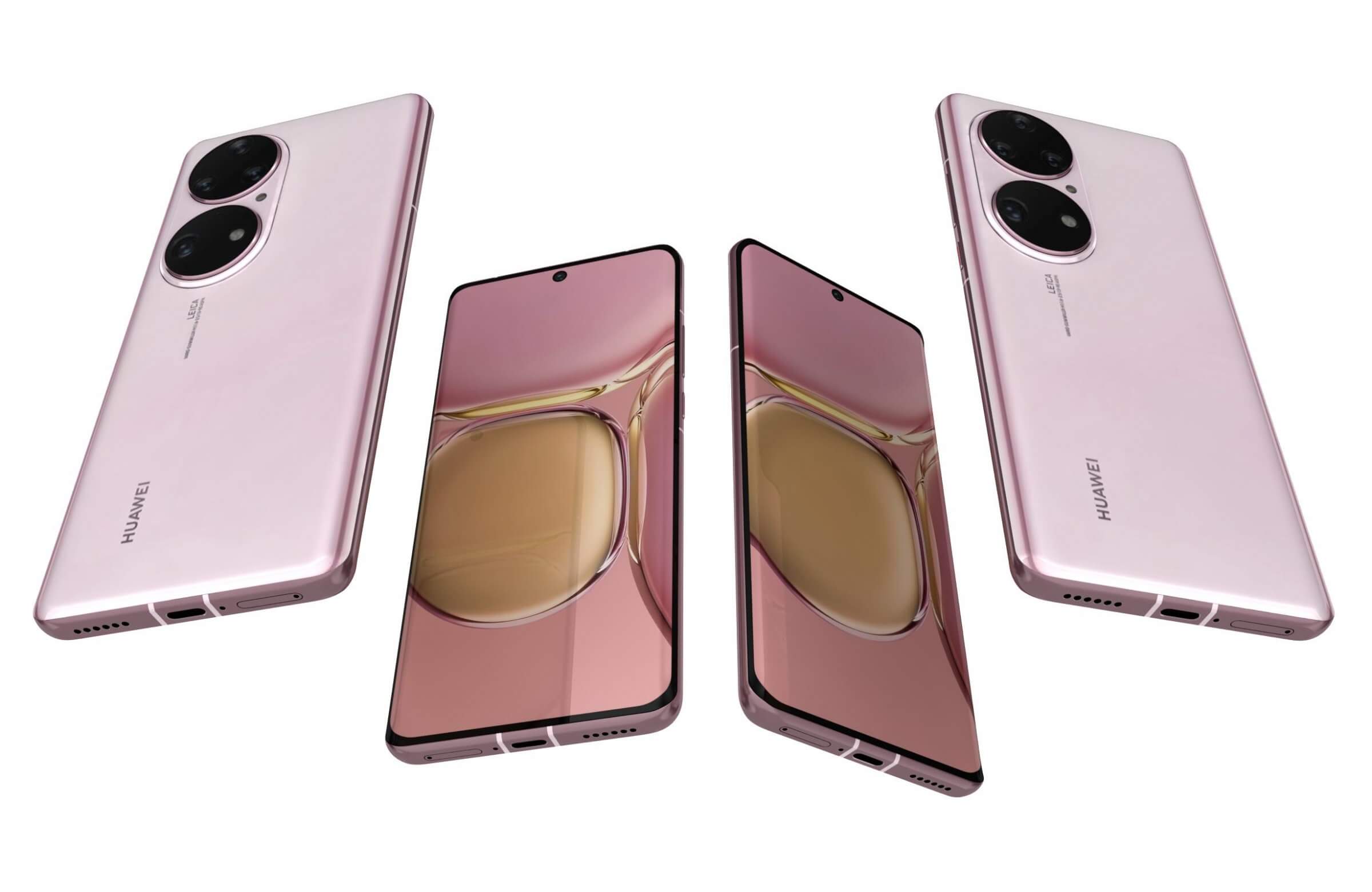 Huawei P50 Pro Charm Pink - 3D Model by Rever_Art