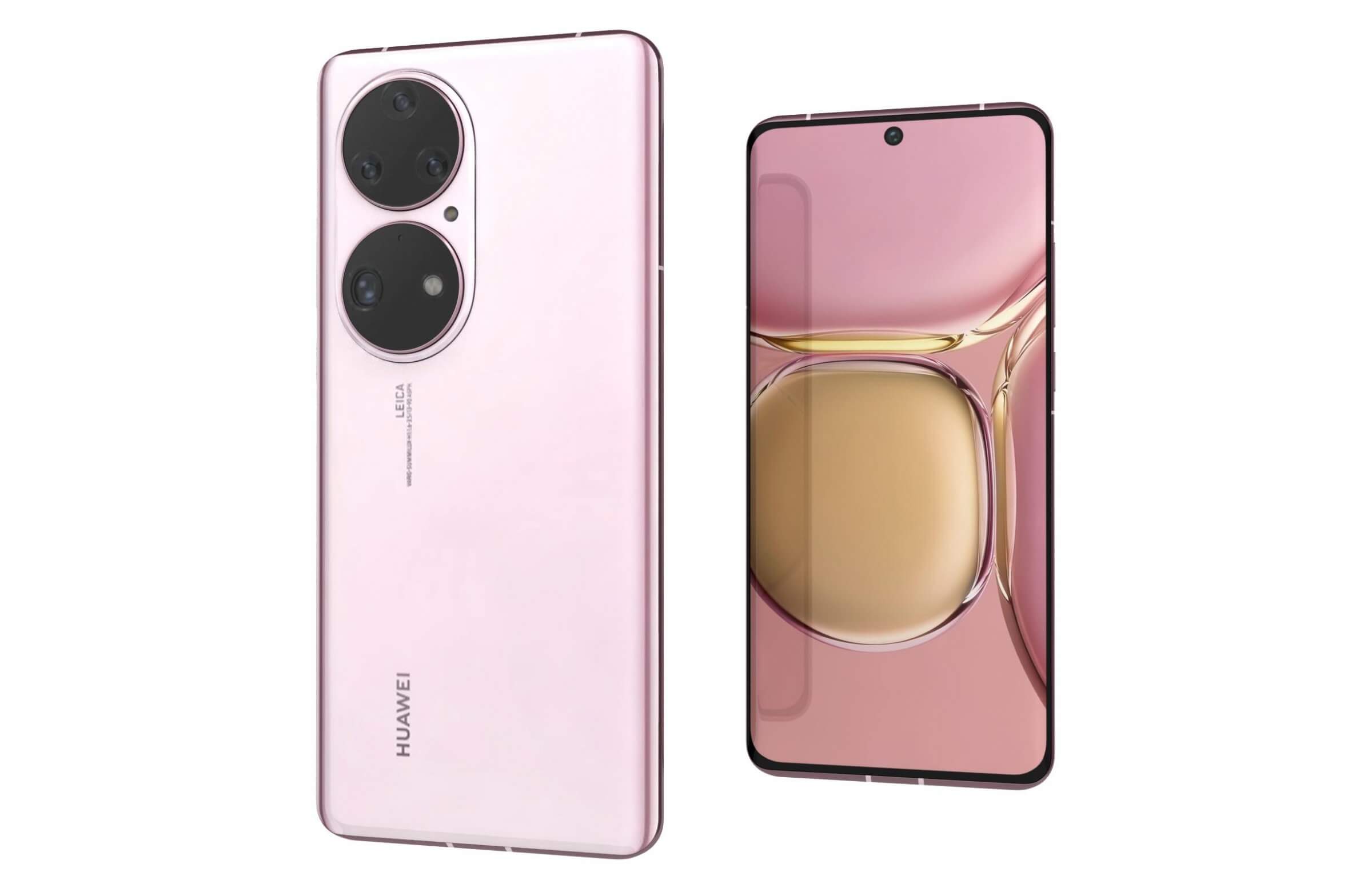 Huawei P50 Pro Charm Pink - 3D Model by Rever_Art